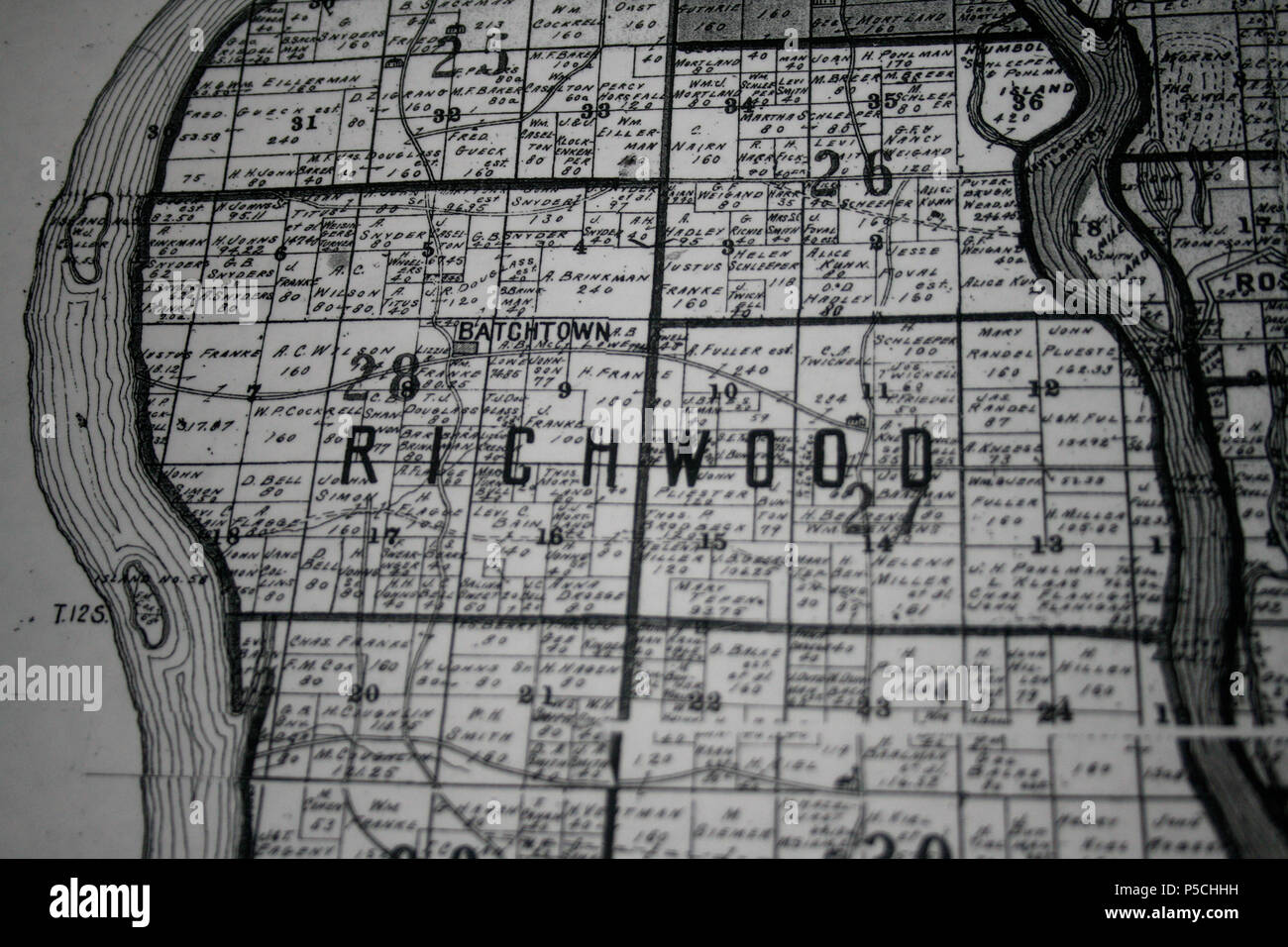 Calhoun illinois map hi-res stock photography and images - Alamy