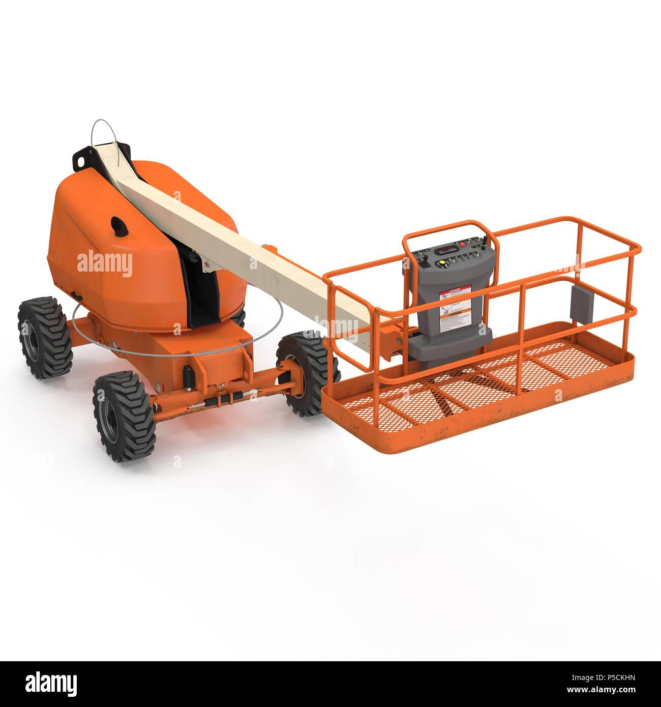 Telescopic boom lift Cut Out Stock Images & Pictures - Alamy