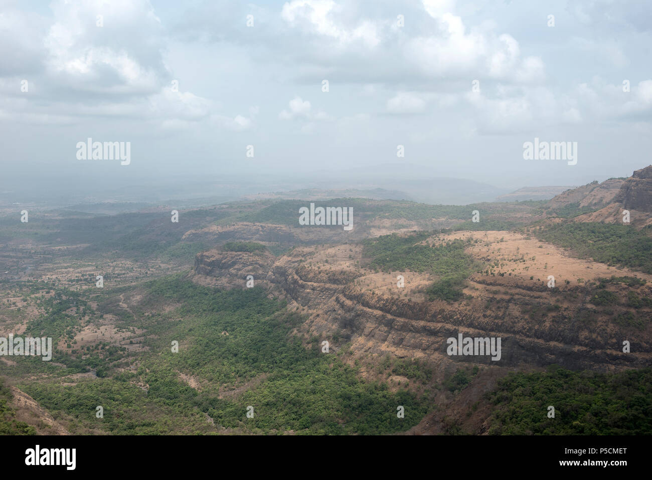 Beautiful View of Lonavala Mountain in summer days Stock Photo - Alamy