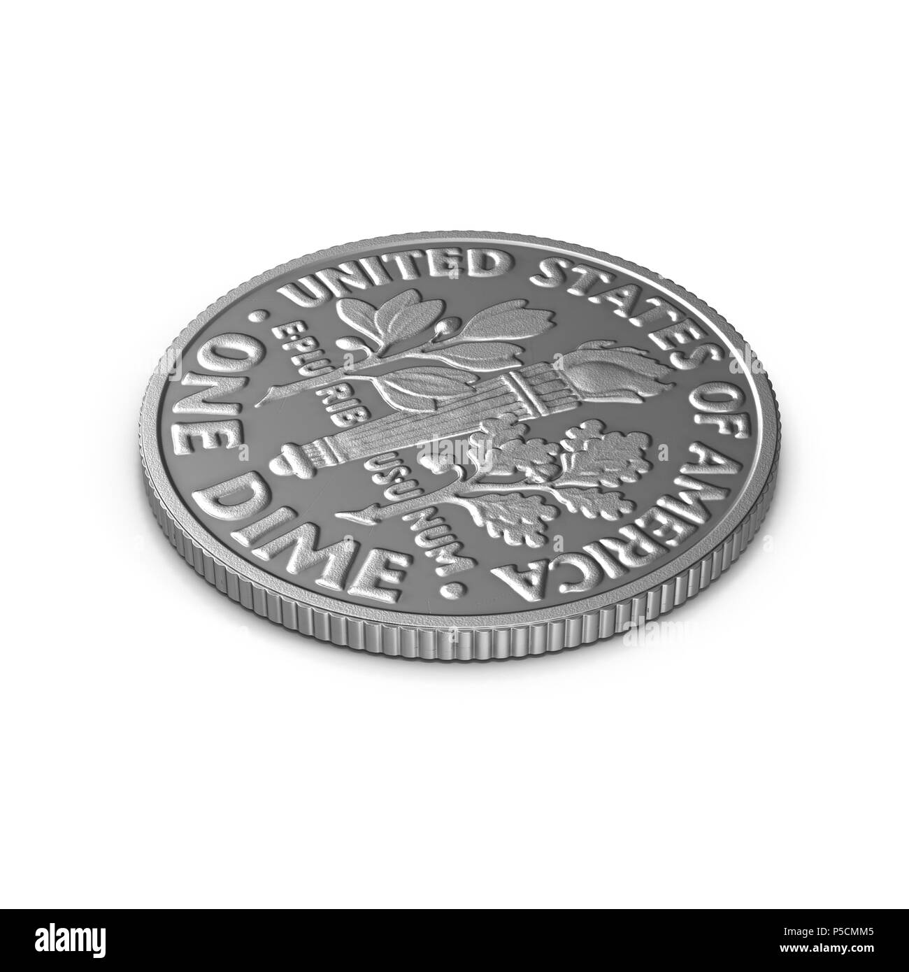 American 10 cents coin Cut Out Stock Images & Pictures - Alamy