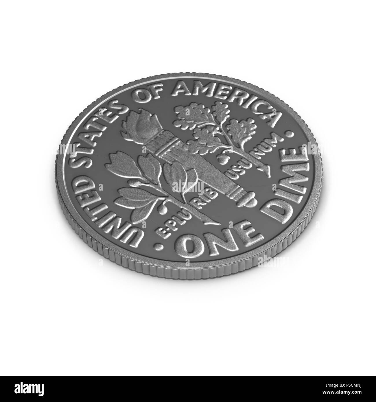 3d render coin Black and White Stock Photos & Images - Alamy
