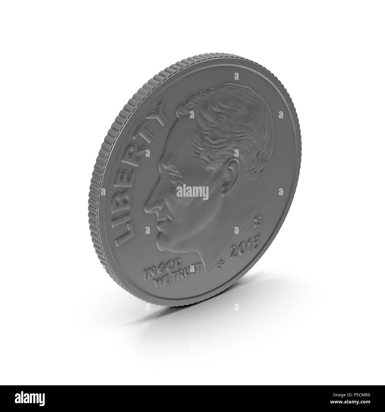 Dime Coin Front And Back