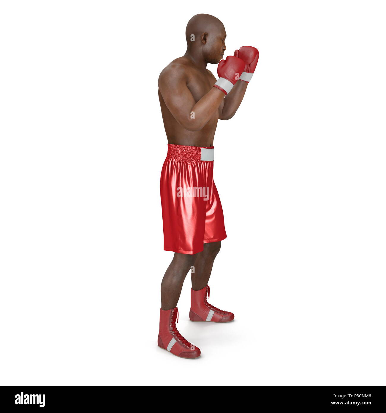 Strong body african male boxer Cut Out Stock Images & Pictures - Alamy