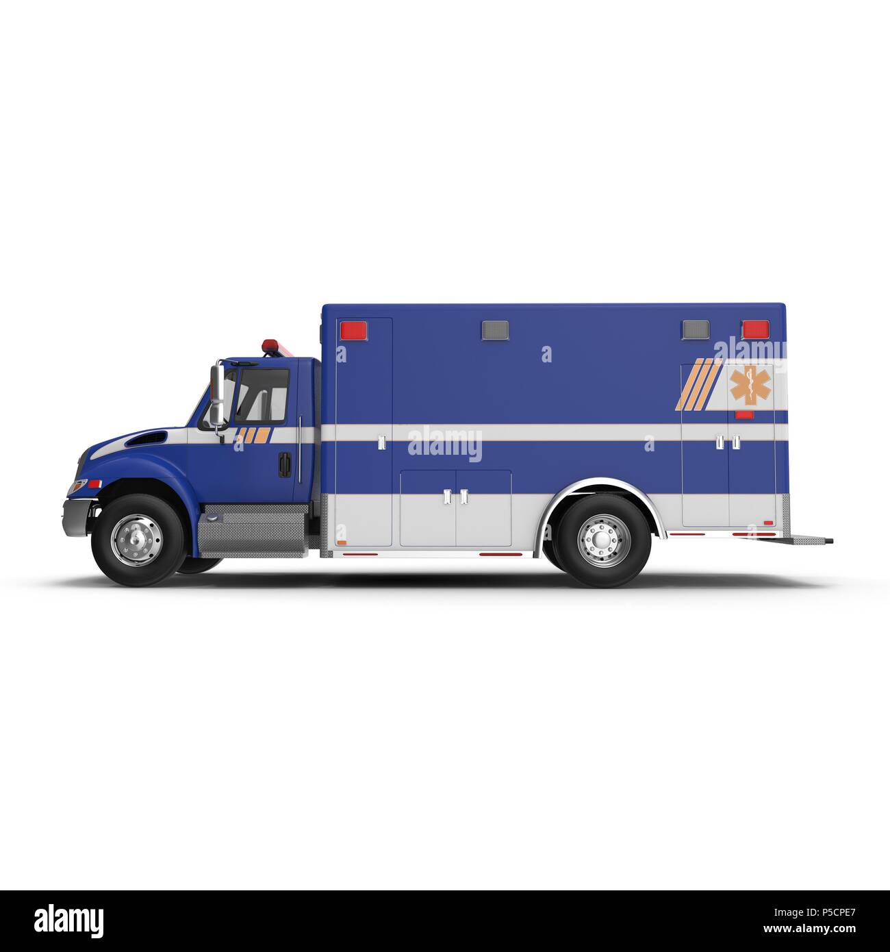 Ambulance white side view hi-res stock photography and images - Alamy