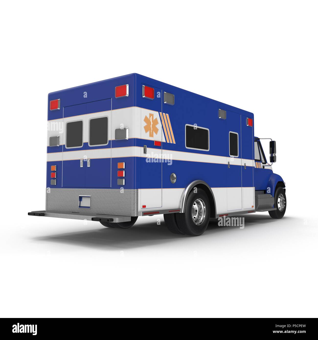 Blue lights ambulance Cut Out Stock Images & Pictures - Alamy