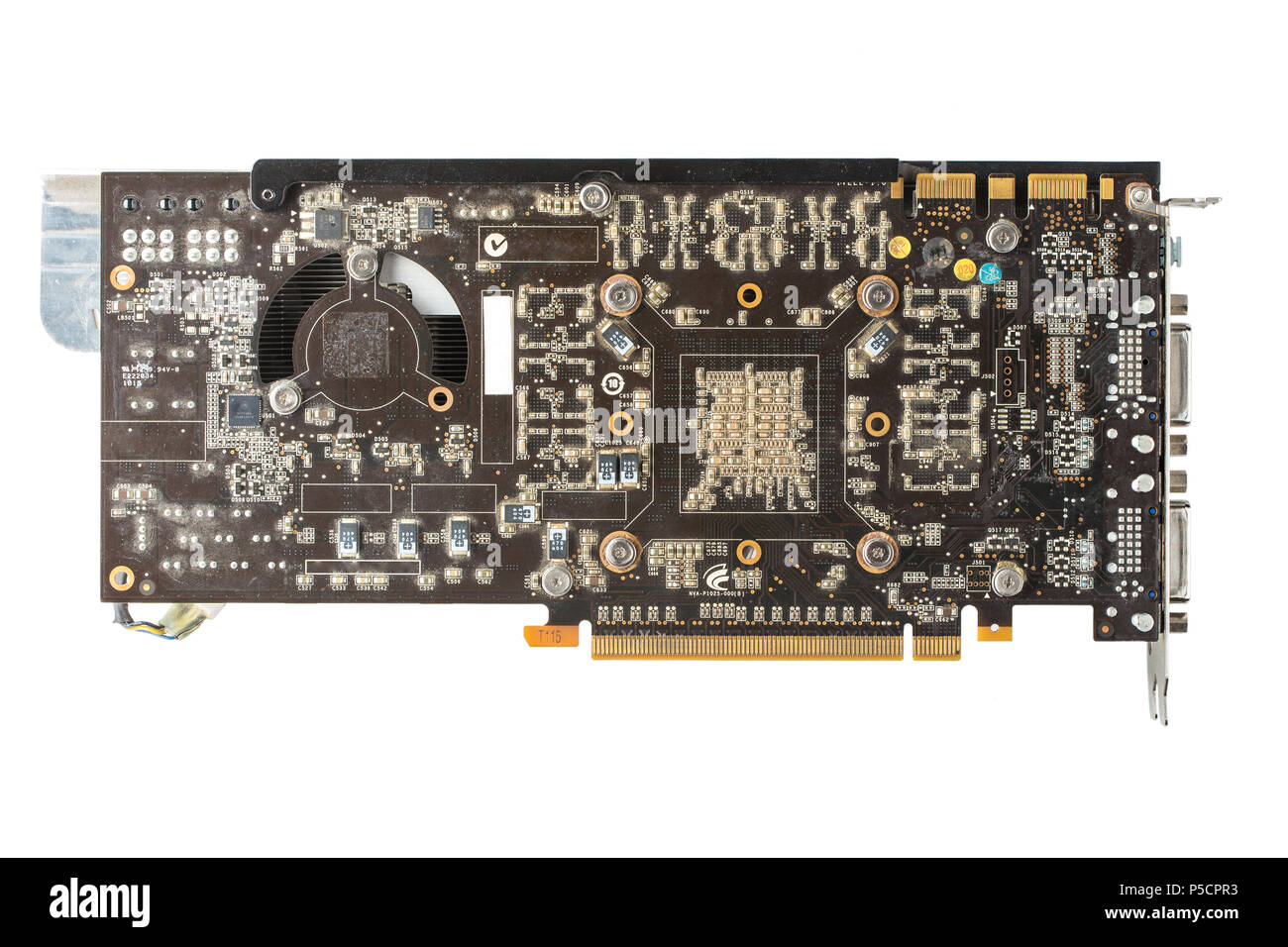 computer graphics card close-up. equipment for mining cryptocurrency ...