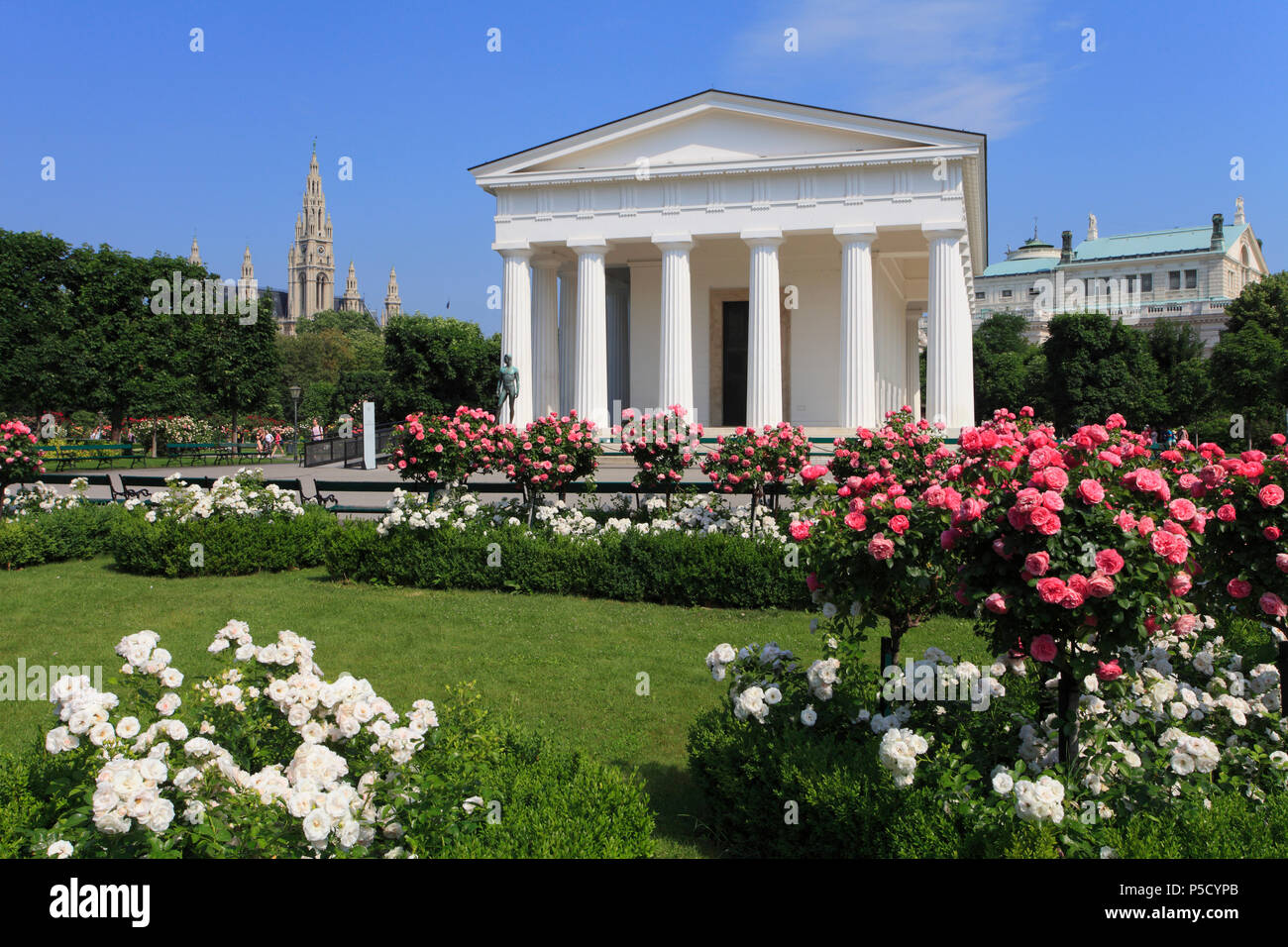 Austria, Vienna, Theseus Temple, Volksgarten Stock Photo - Alamy