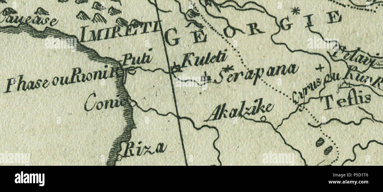 Map of georgia 1780 hi-res stock photography and images - Alamy