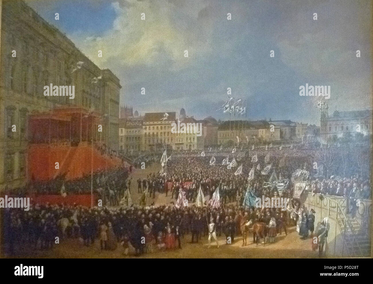 N/A. English: Hommage to Friedrich Wilhelm IV in front of the Berlin ...