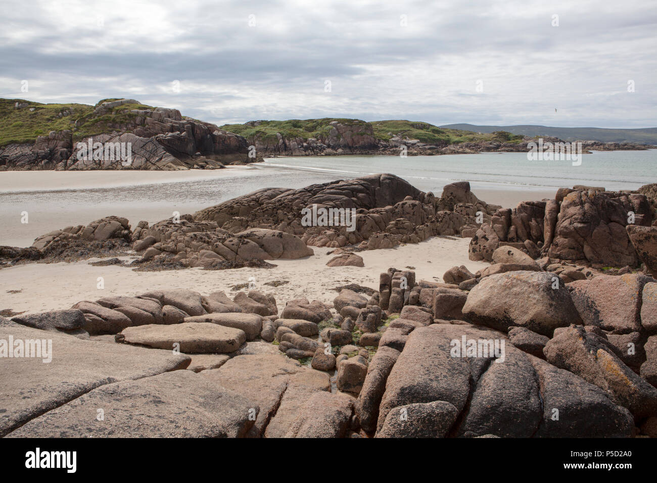 Cloughglass Beach in the Rosses on the coast of County Donegal in ...