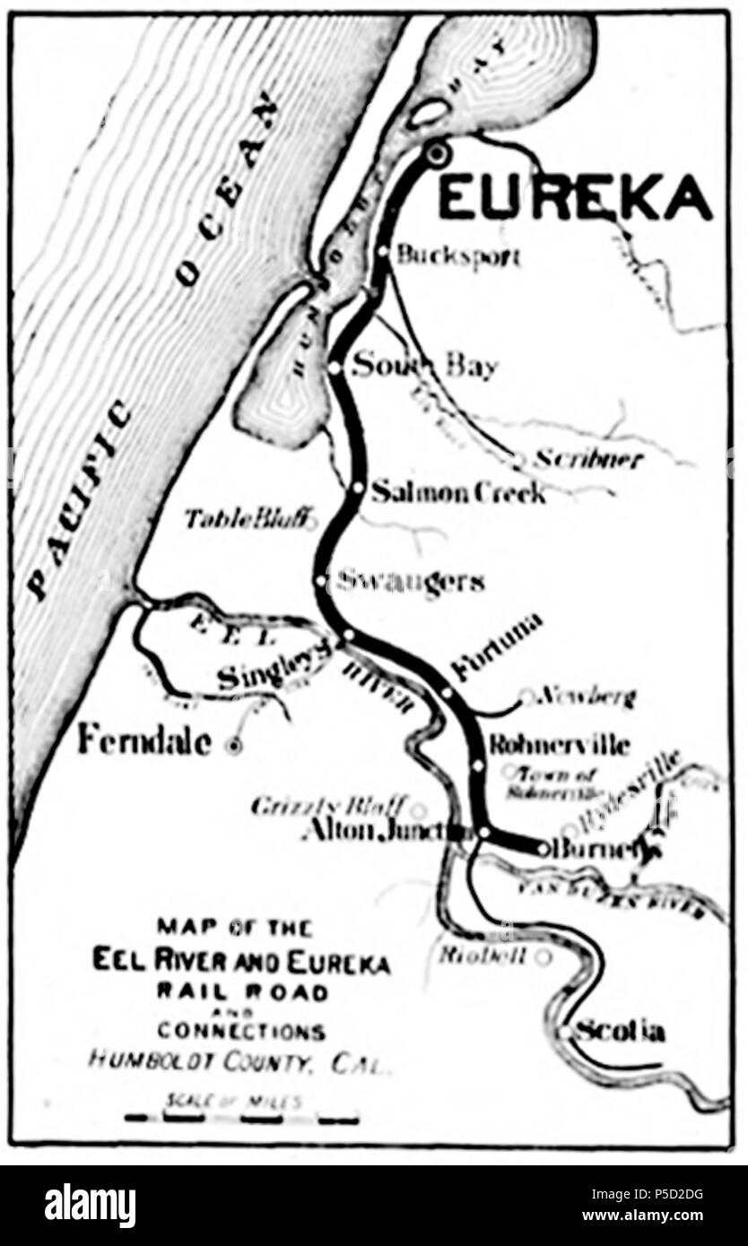 N/A. English: A map of the Eel River and Eureka Railroad originally ...
