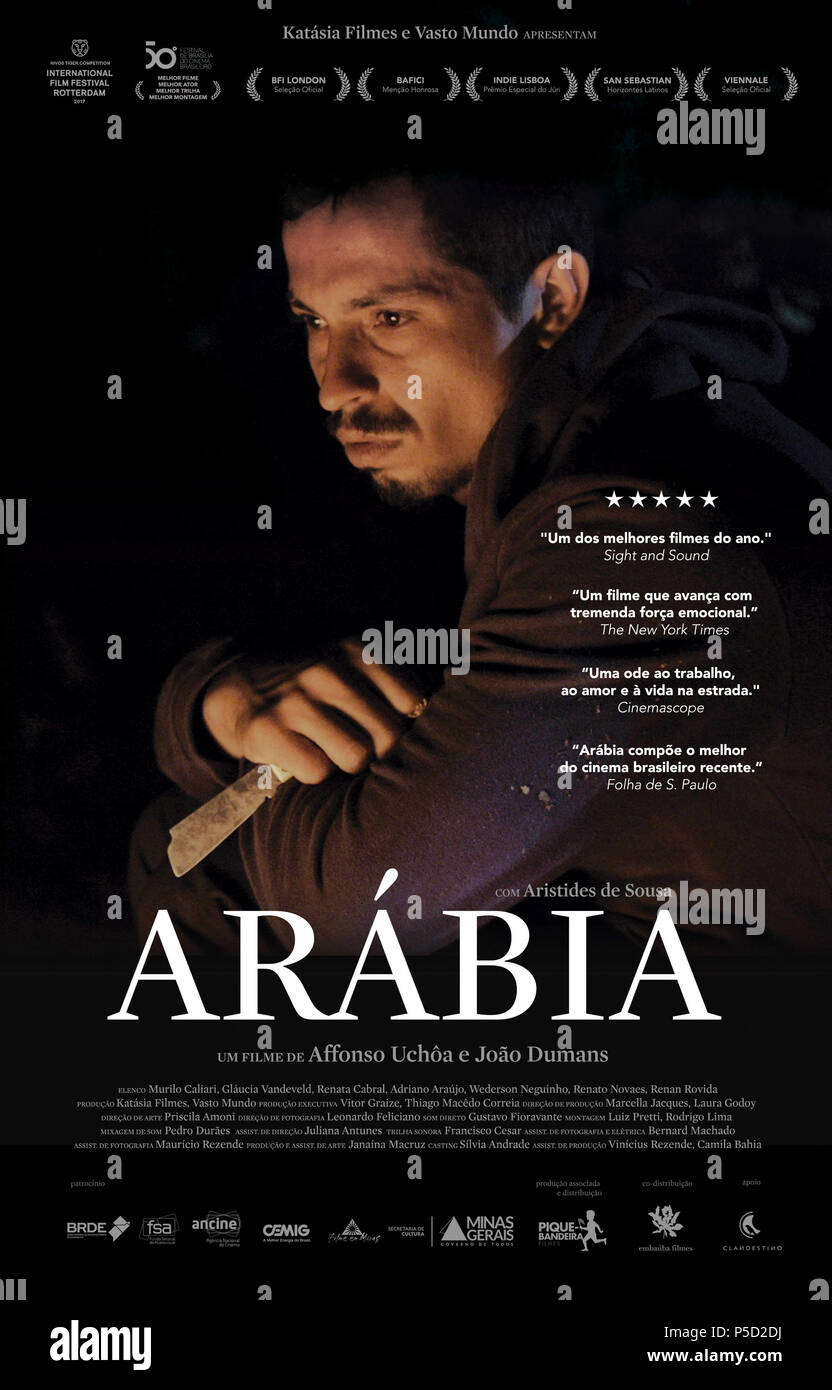 ARABY, (aka ARABIA), Brazilian poster, Aristides de Sousa, 2017 ...