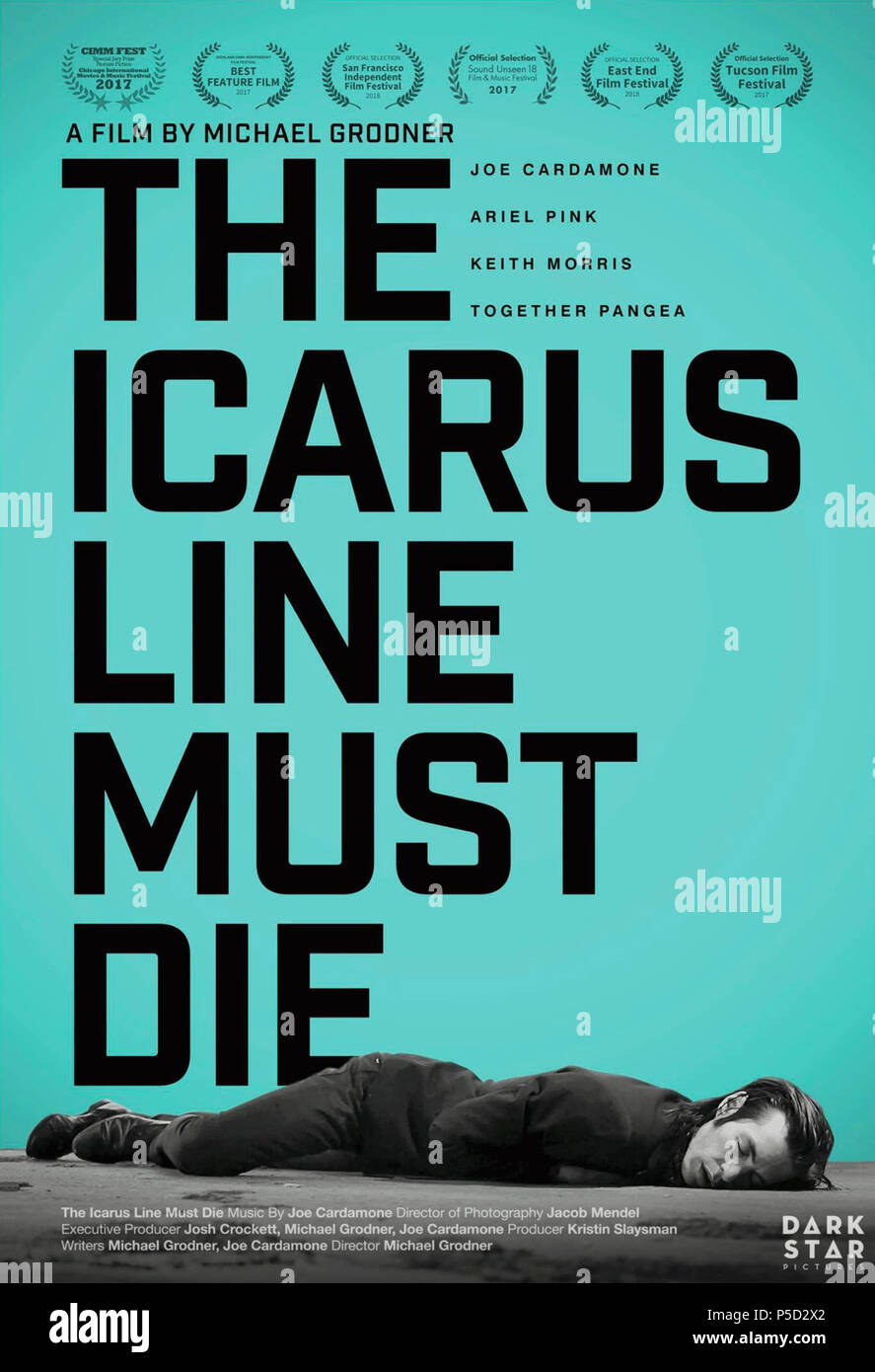 THE ICARUS LINE MUST DIE, US poster, Joe Cardamone, 2017. © Dark Star ...