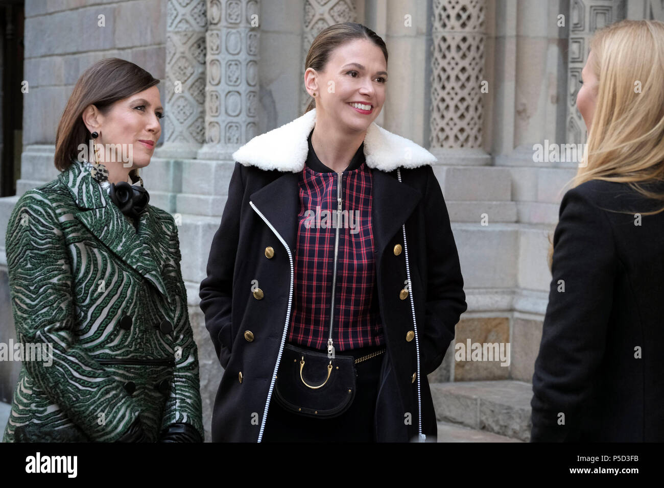 YOUNGER, Miriam Shor (left), Sutton Foster (center), 'The End of the ...