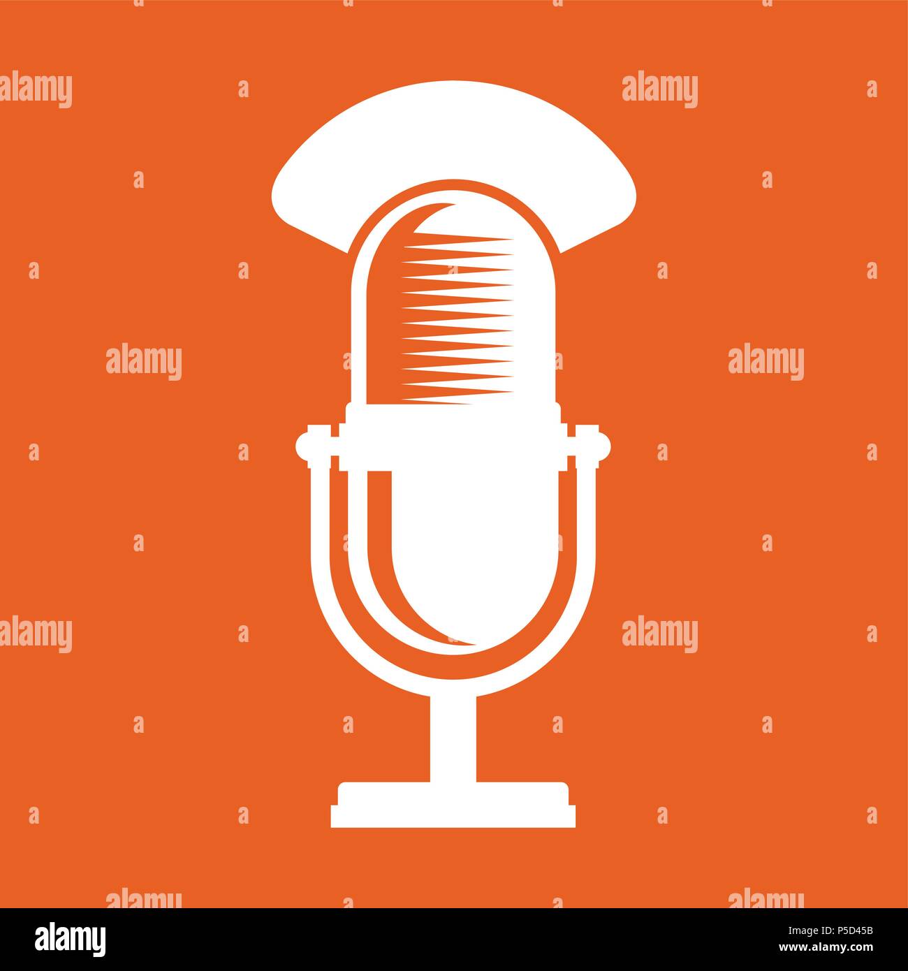Vintage microphone Stock Vector Images - Alamy