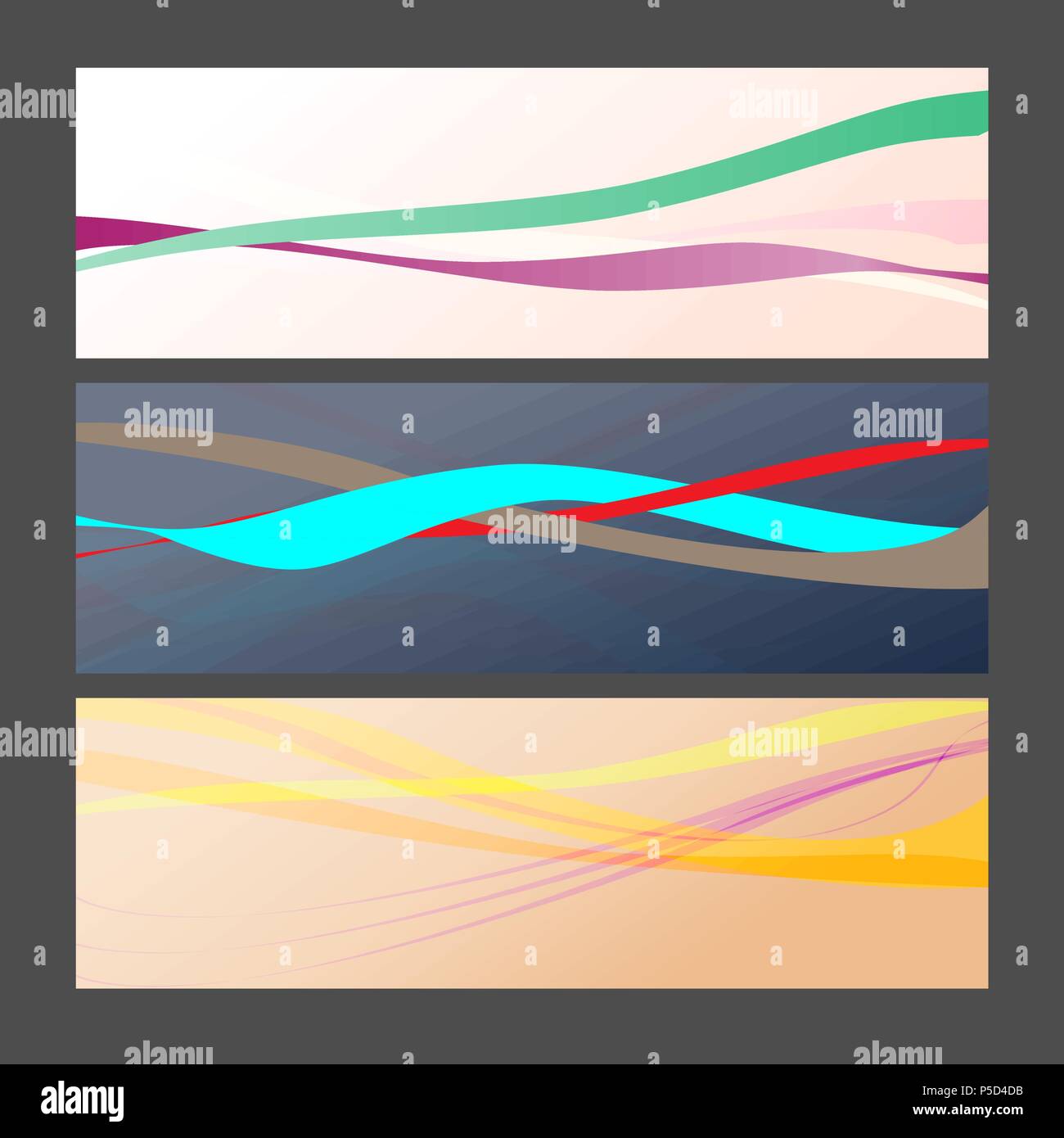 Flourish lines for brochures, website, flyer design Stock Vector Image ...