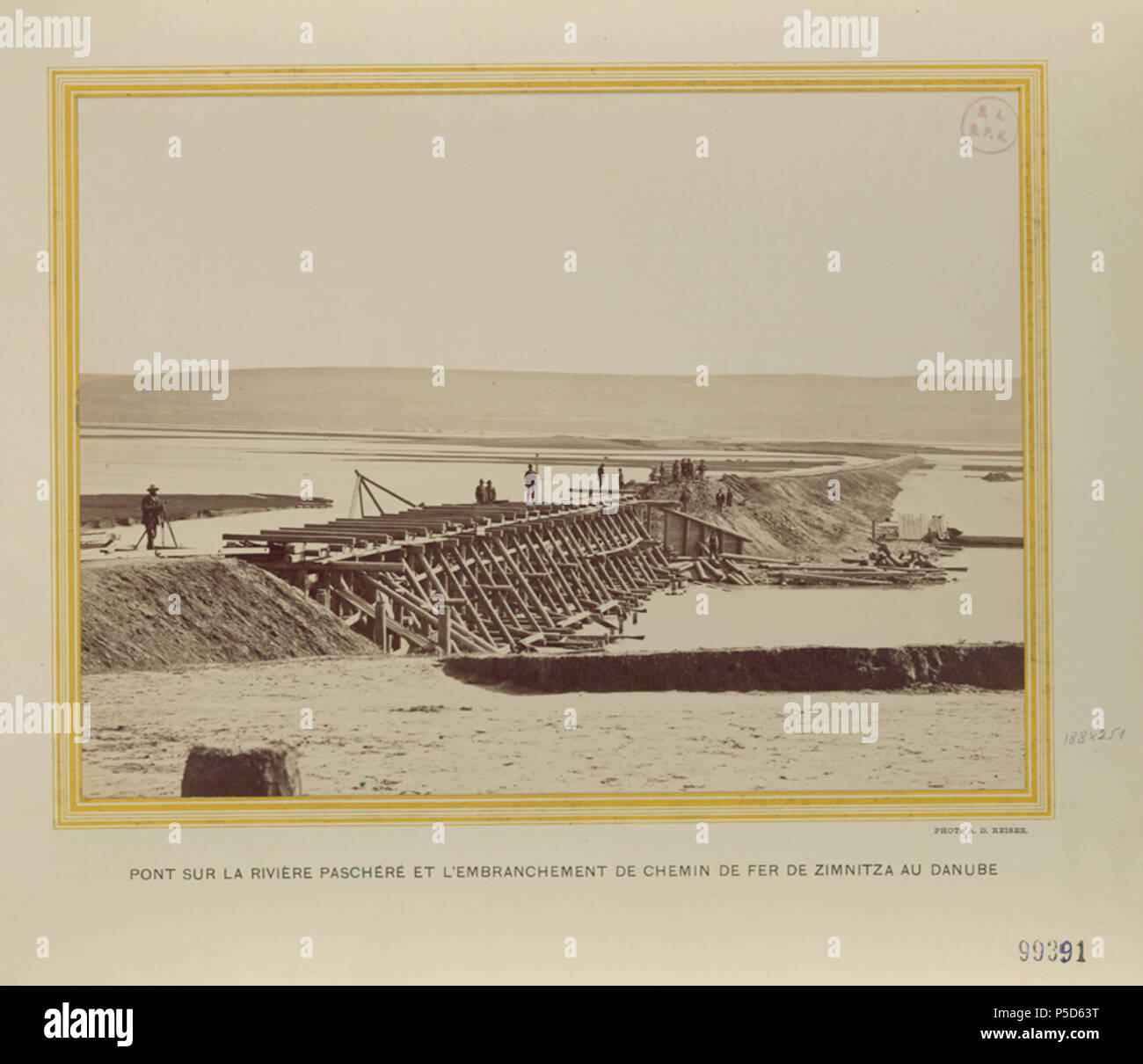 49 A. D. Reiser - Pont sur la rivière paschéré et l'embranchement de ...