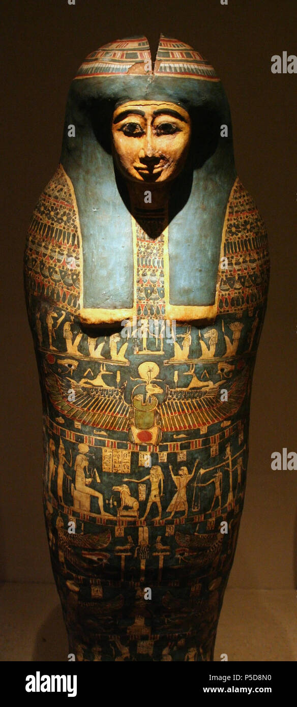 Envelope of the mummy of Ankh-Namart Third Intermediate Period 850 ...