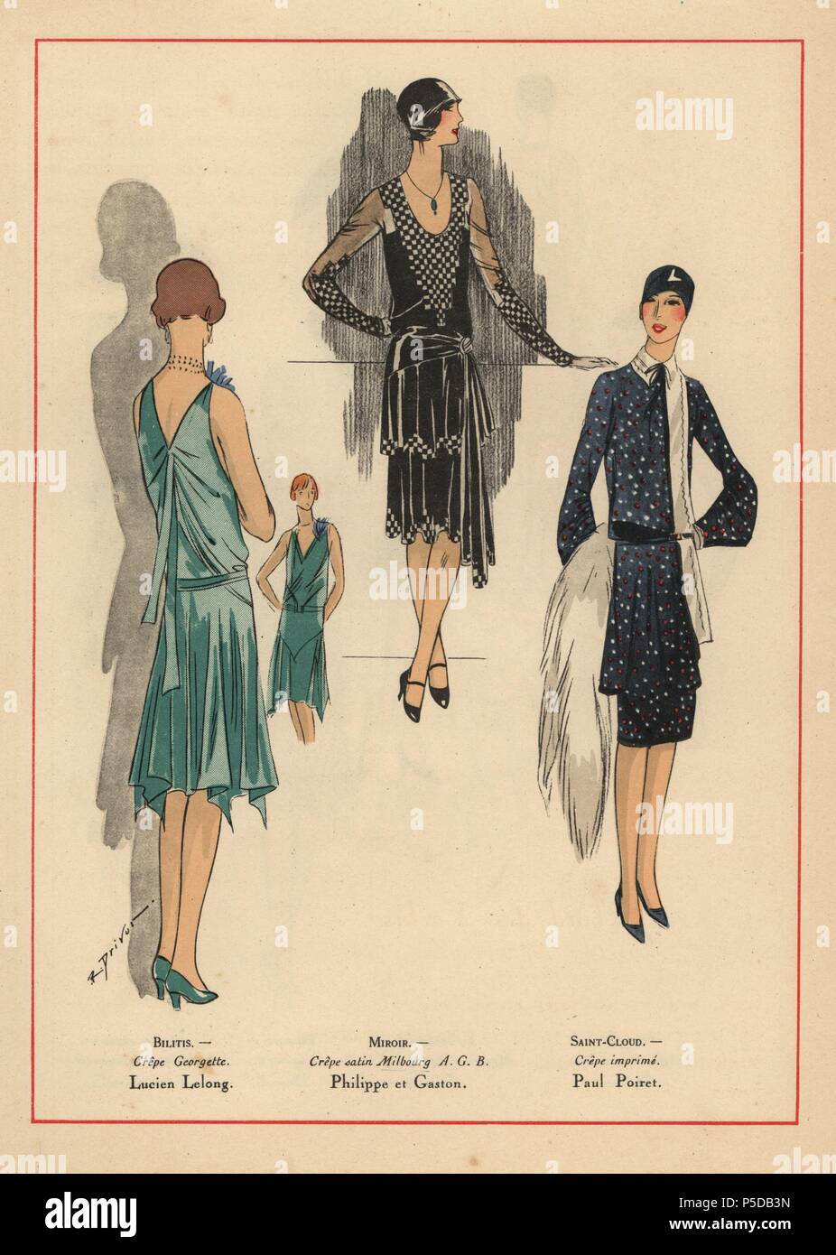 Women's fashion 1928 hi-res stock photography and images - Alamy