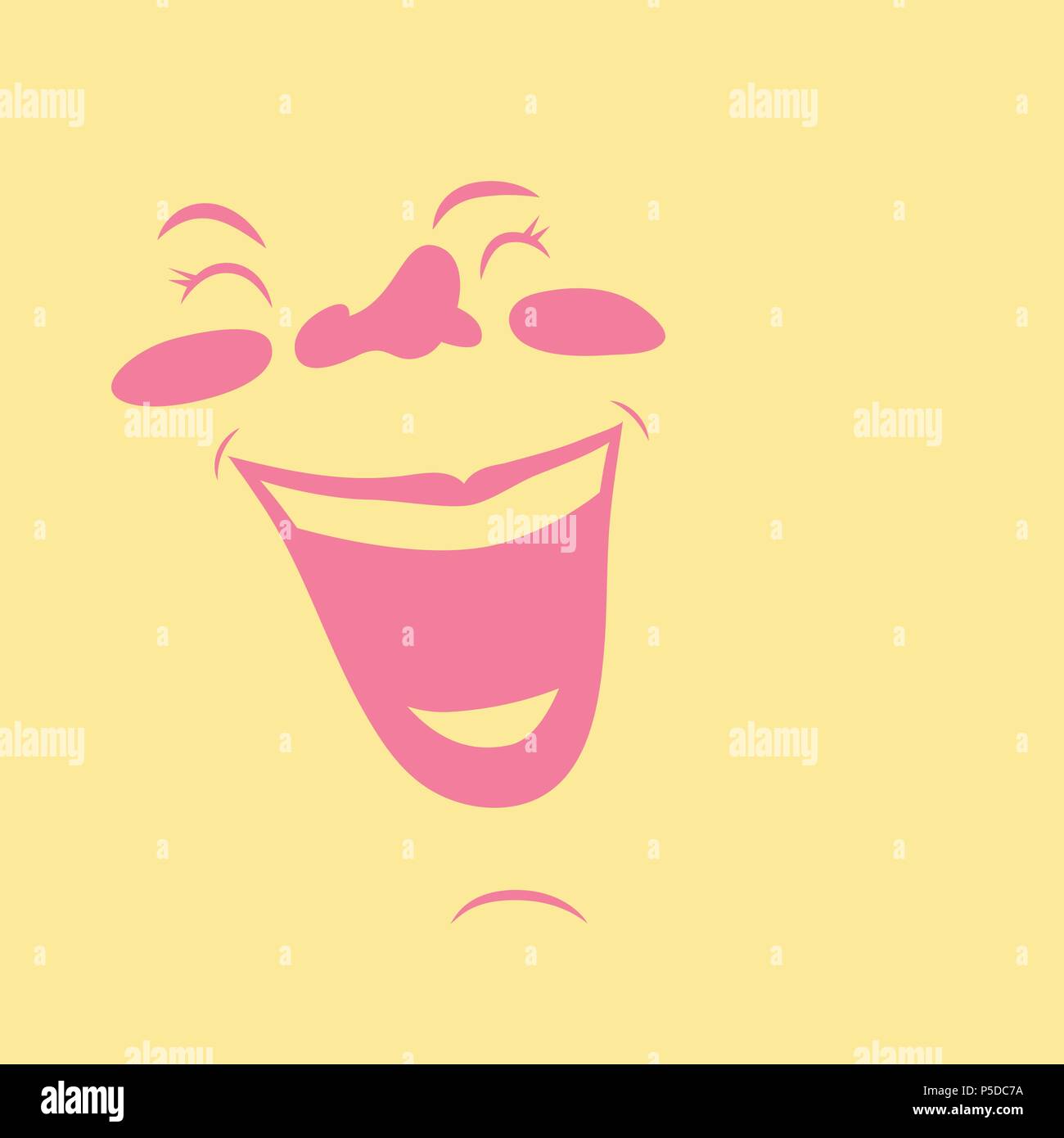 Cute playful girl in Stock Vector Images - Alamy