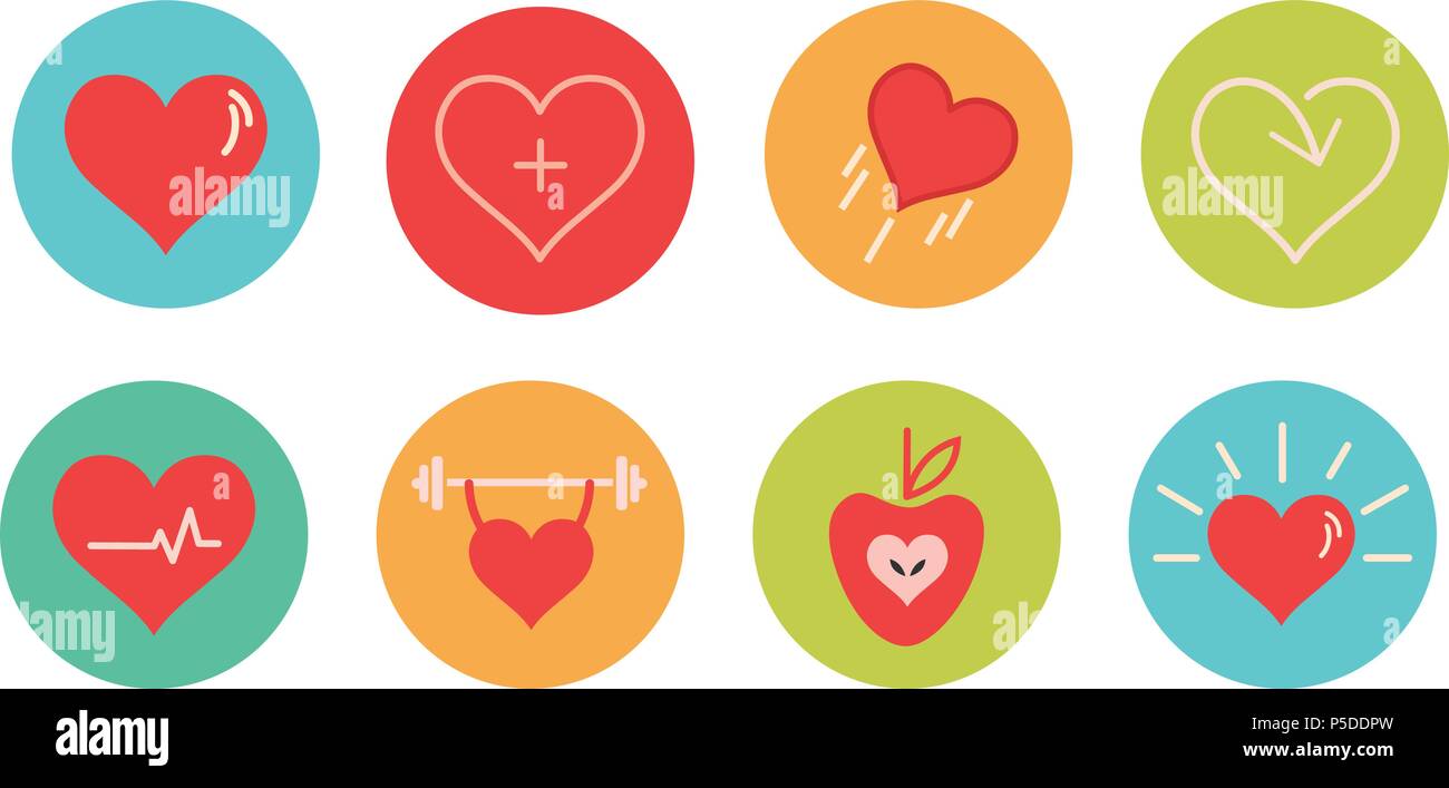 Hearts beat Stock Vector Images - Alamy