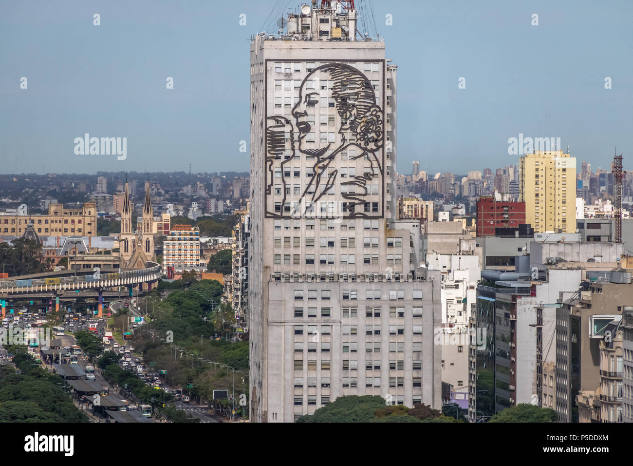 Ministry of Health Building with Eva Peron image - Buenos Aires ...