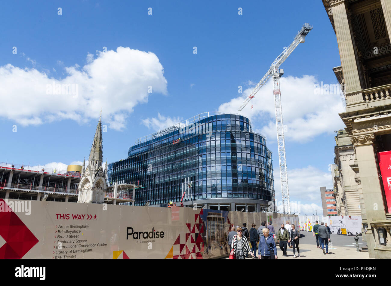 Major construction projects around Birmingham's Victoria Square which ...