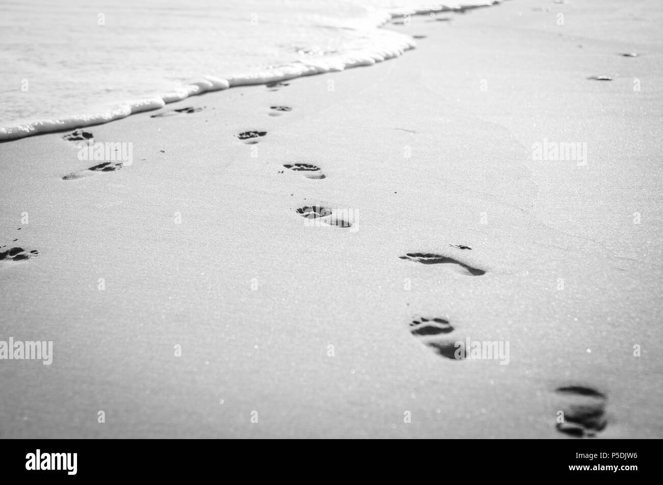 Footsteps background Black and White Stock Photos & Images - Alamy