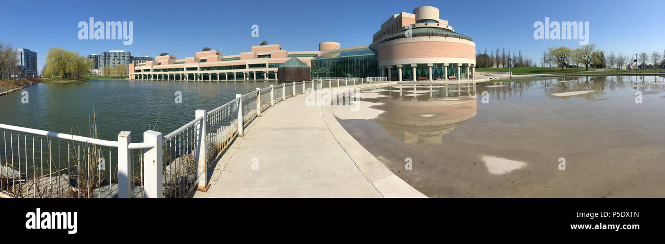 A Panorama of City Hall in Markham, Canada on a beautiful day Stock ...