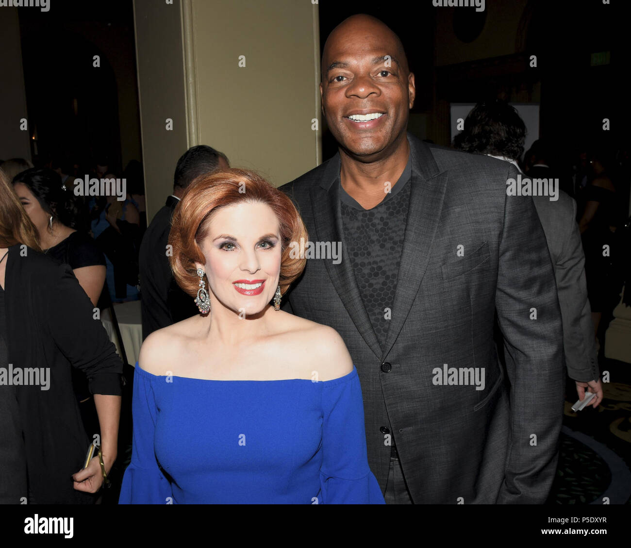 Kat Kramer and Alonzo Bodden attends the 60th SoCal Journalism Awards ...