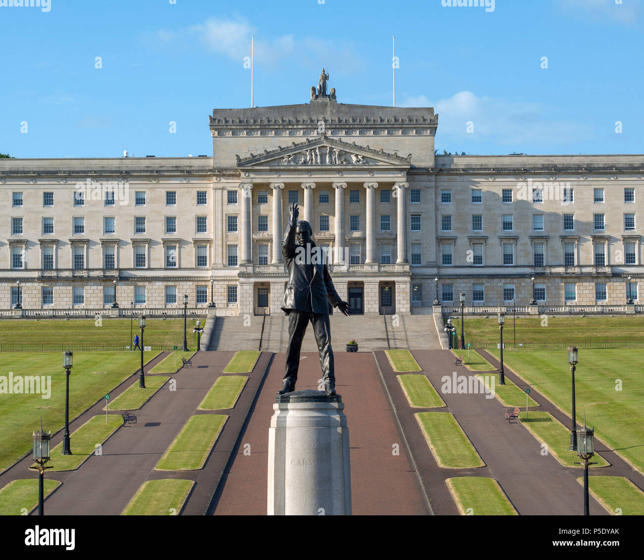 Aerial view of the Parliament Buildings at Stormont in Belfast Stock ...