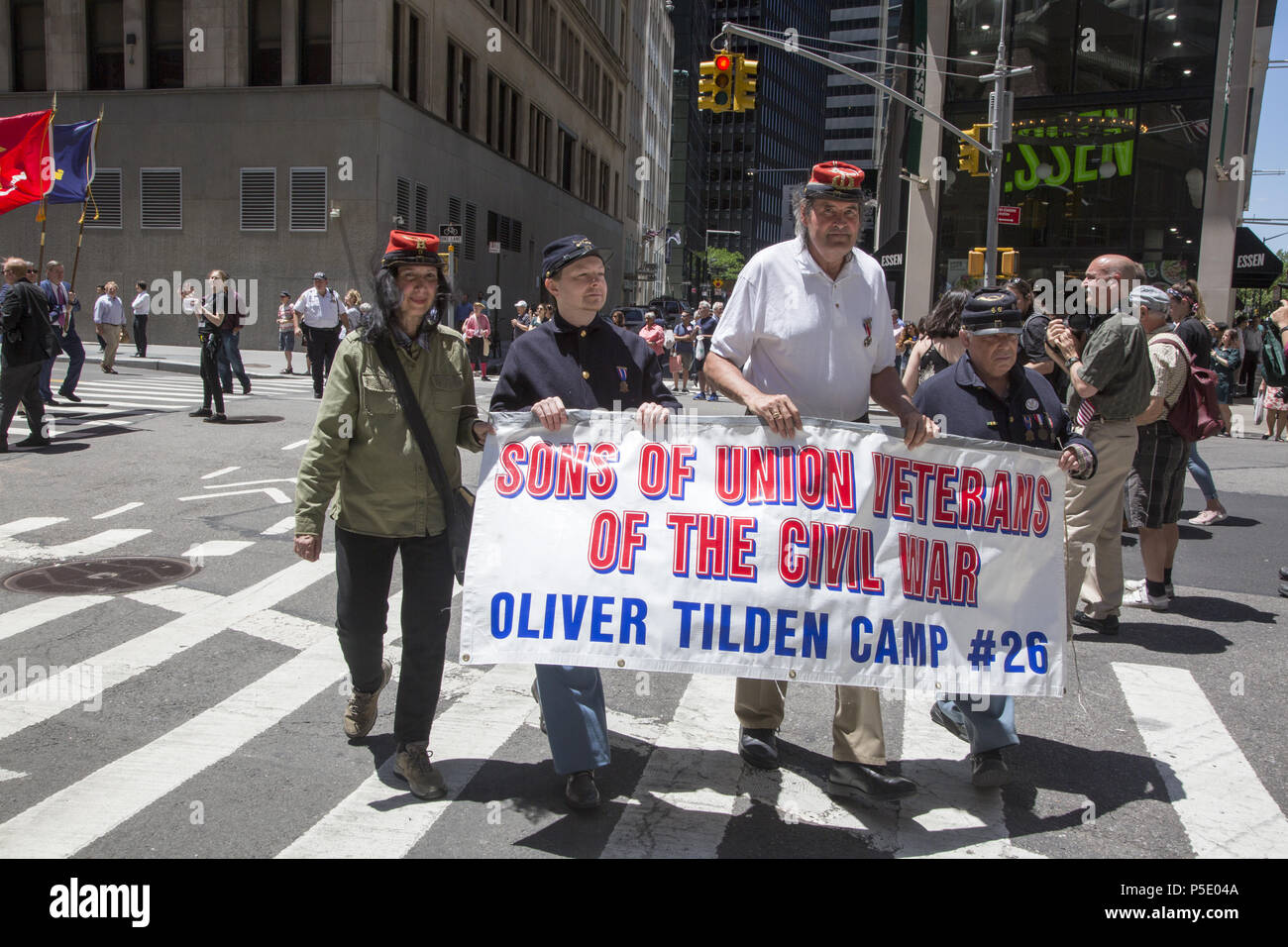 Marching parade flag hi-res stock photography and images - Alamy