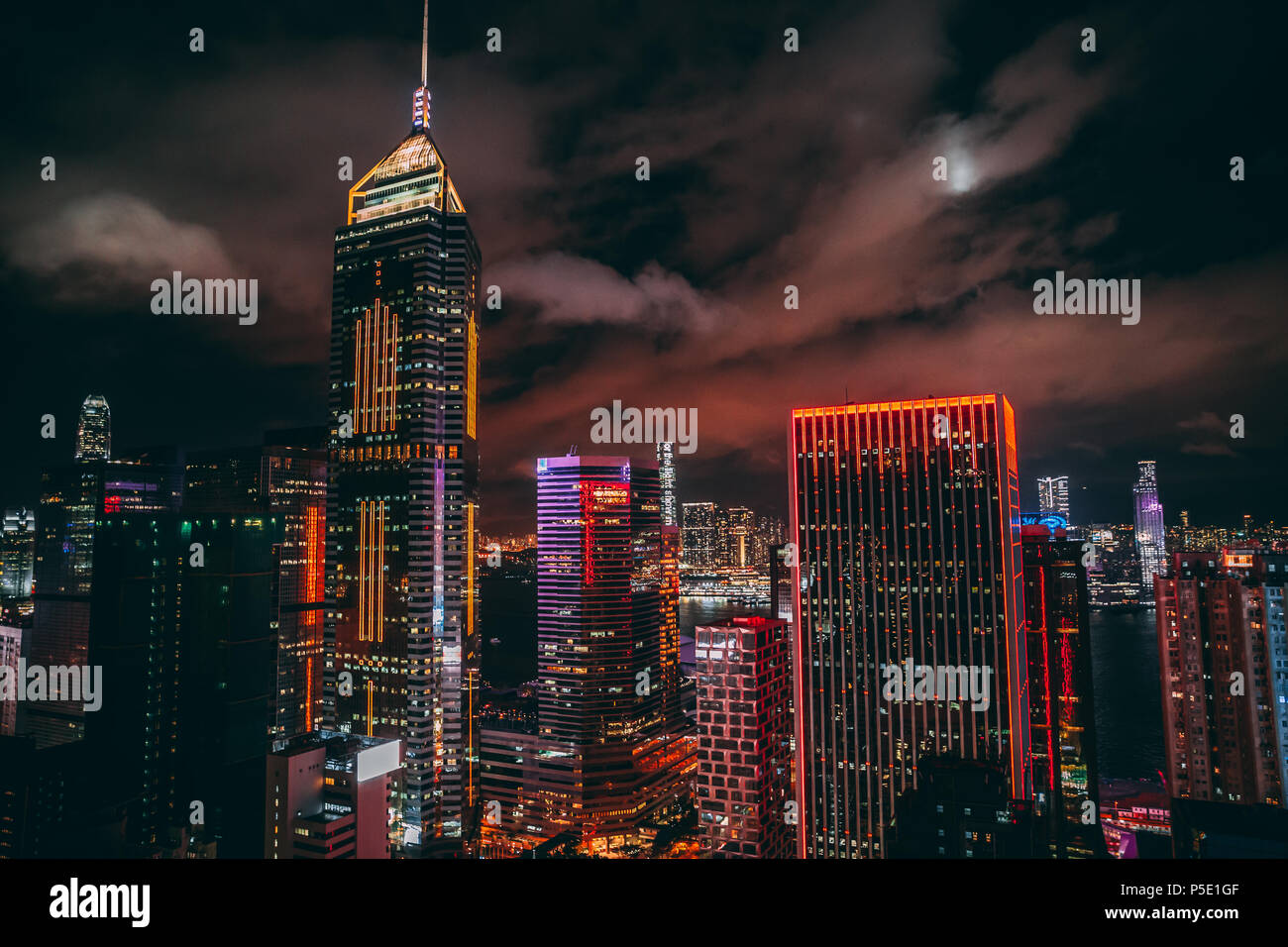 HONG KONG - JUNE 04, 2018: Skyscraper buildings on Hong Kong skyline at ...