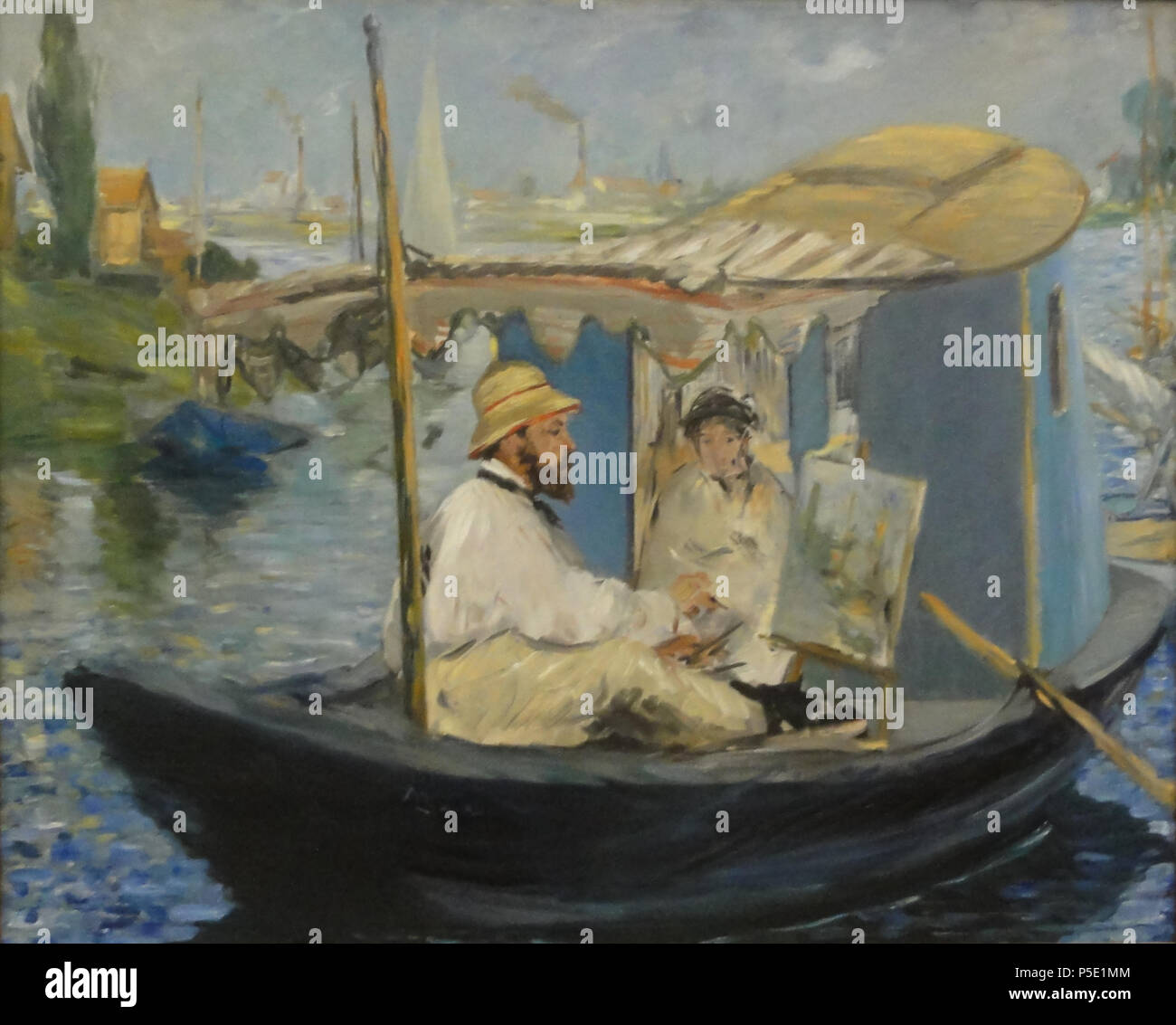 Die Barke . Claude Monet and wife . 1874. N/A 176 Batch Mattes 20130310 ...