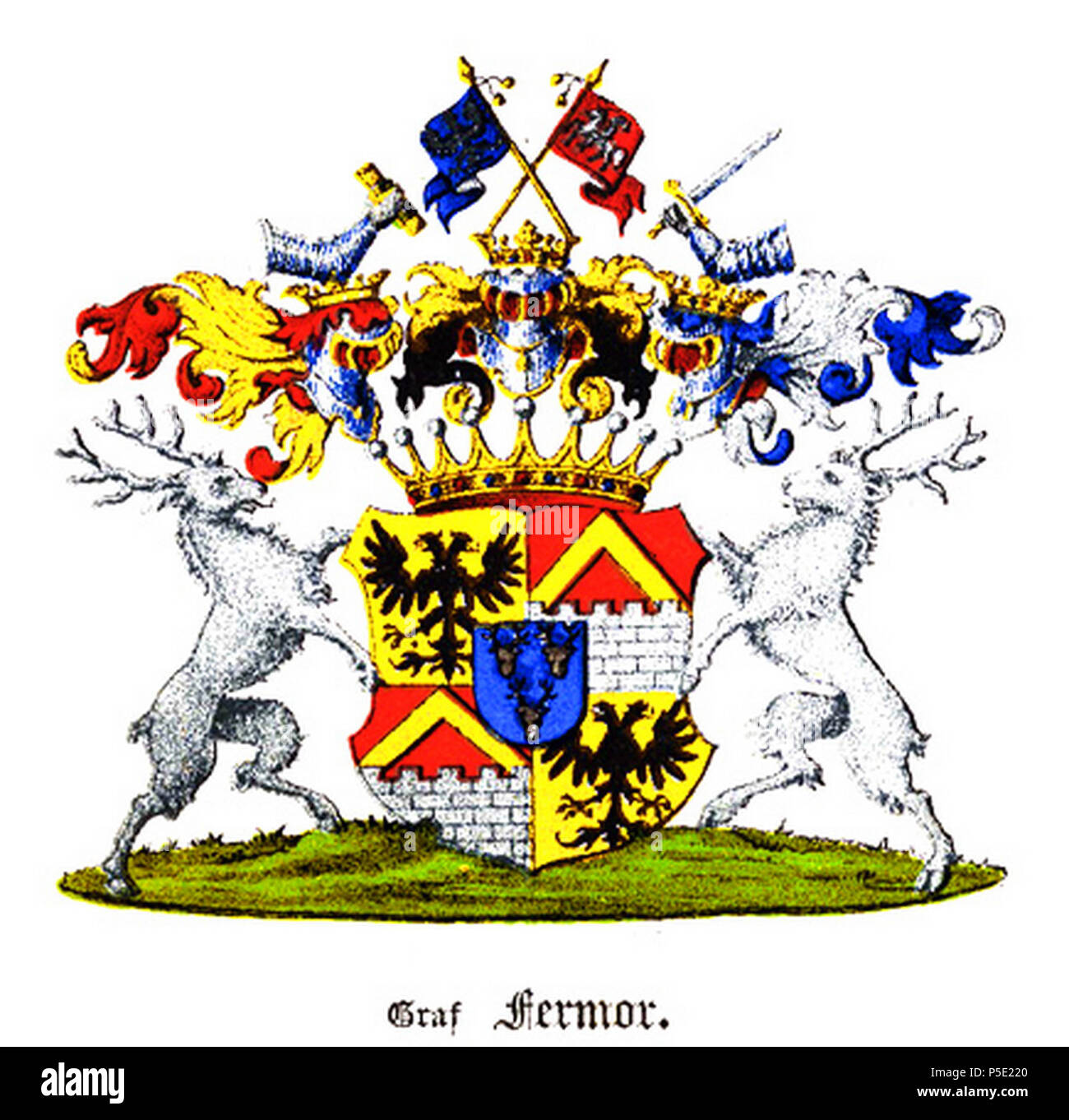 N/A. : English: Coat of Arms of Fermor family . 23 January 1807 ...