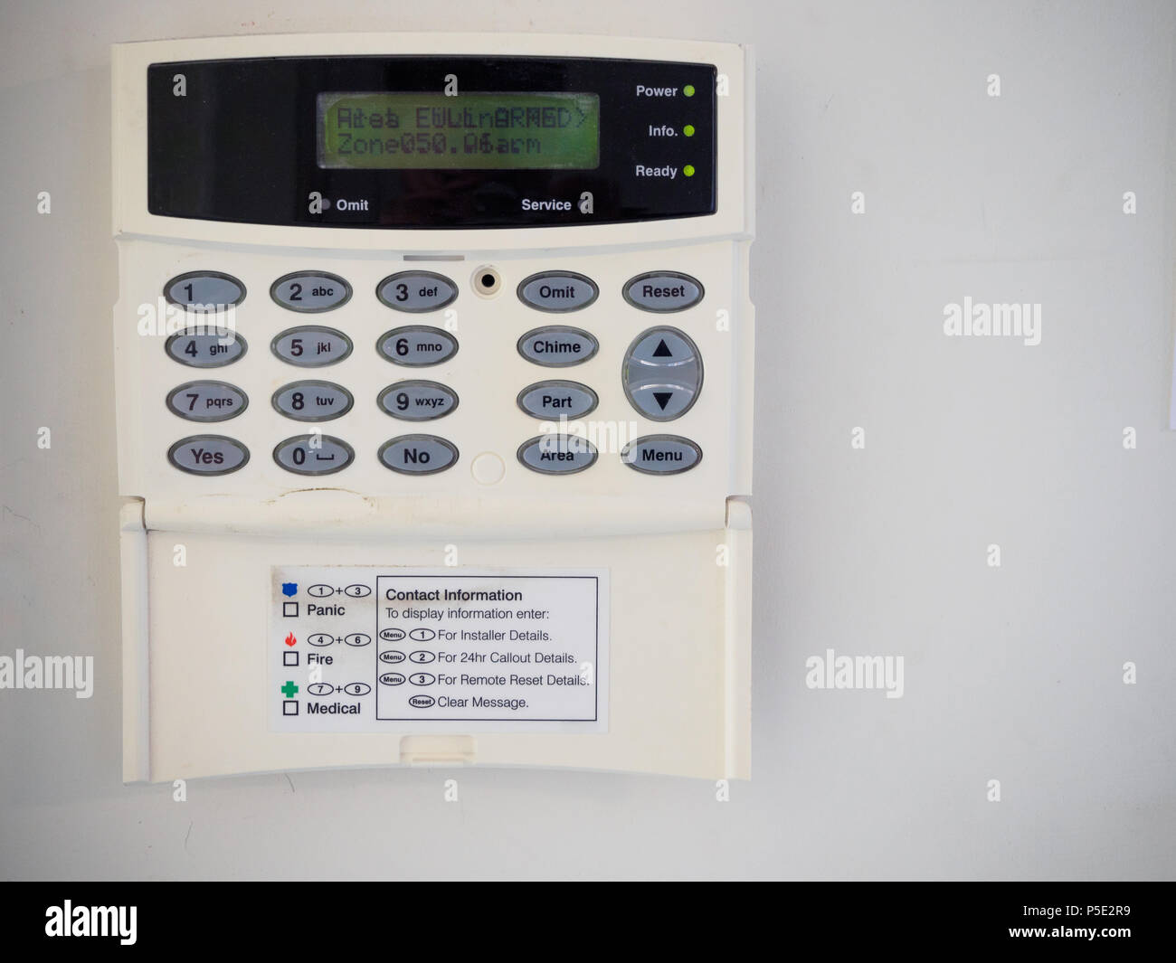 A used Alarm home security panel Stock Photo - Alamy