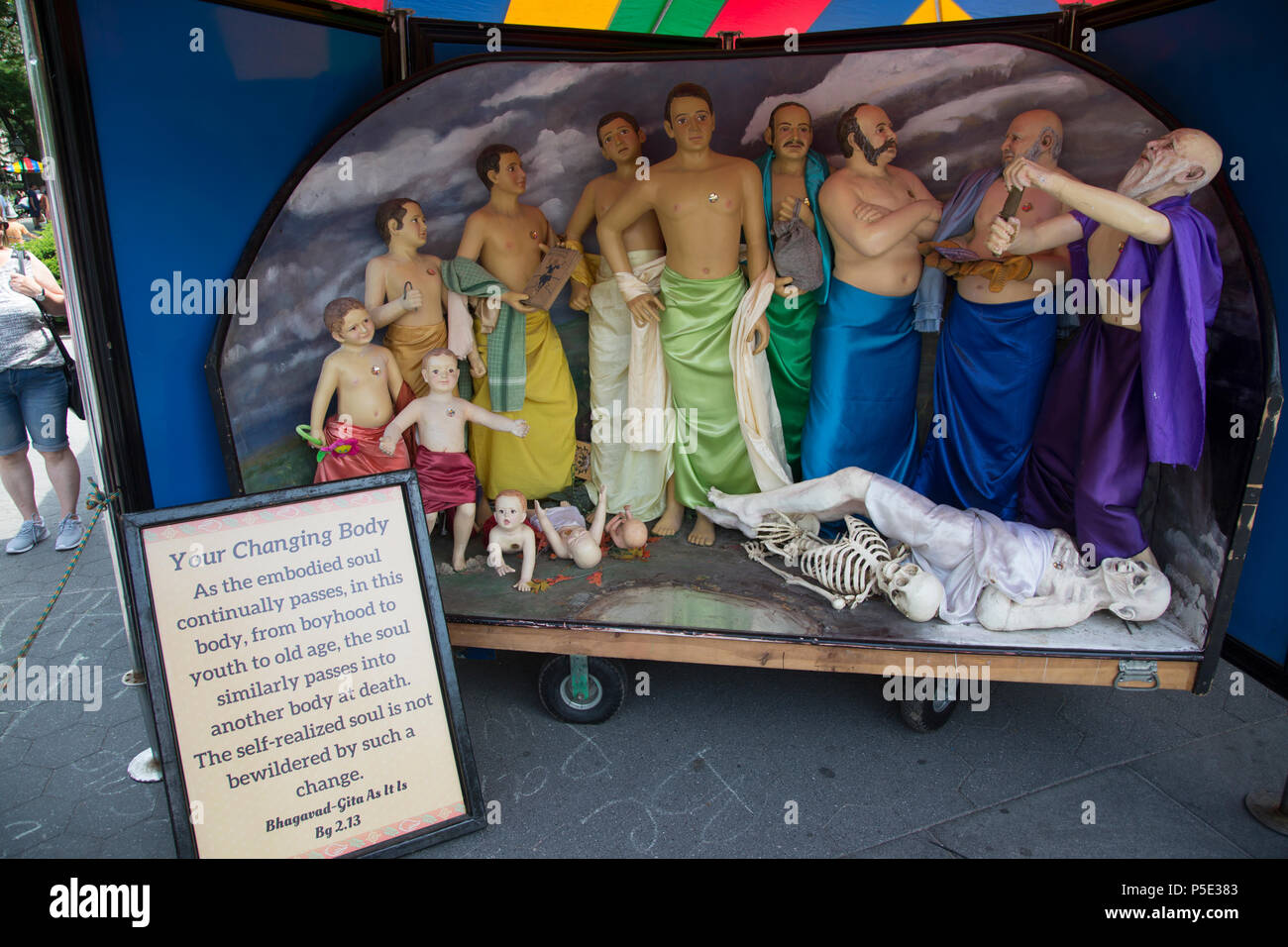 Hari Krishna devotees educate the public about the teaching of ...