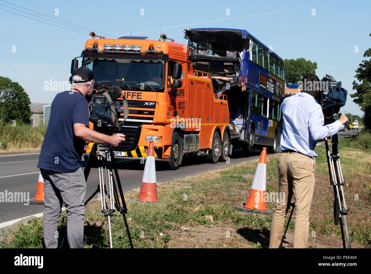 Lorry on a47 thorney toll hi-res stock photography and images - Alamy