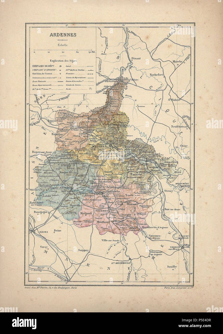 Carte des ardennes hi-res stock photography and images - Alamy