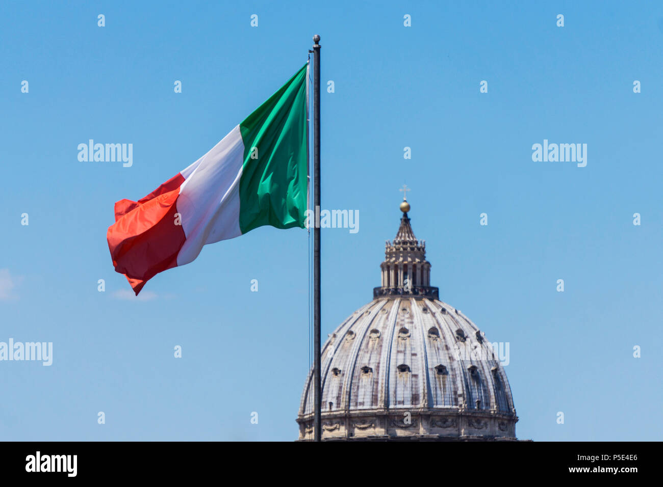 Flag of rome hi-res stock photography and images - Alamy