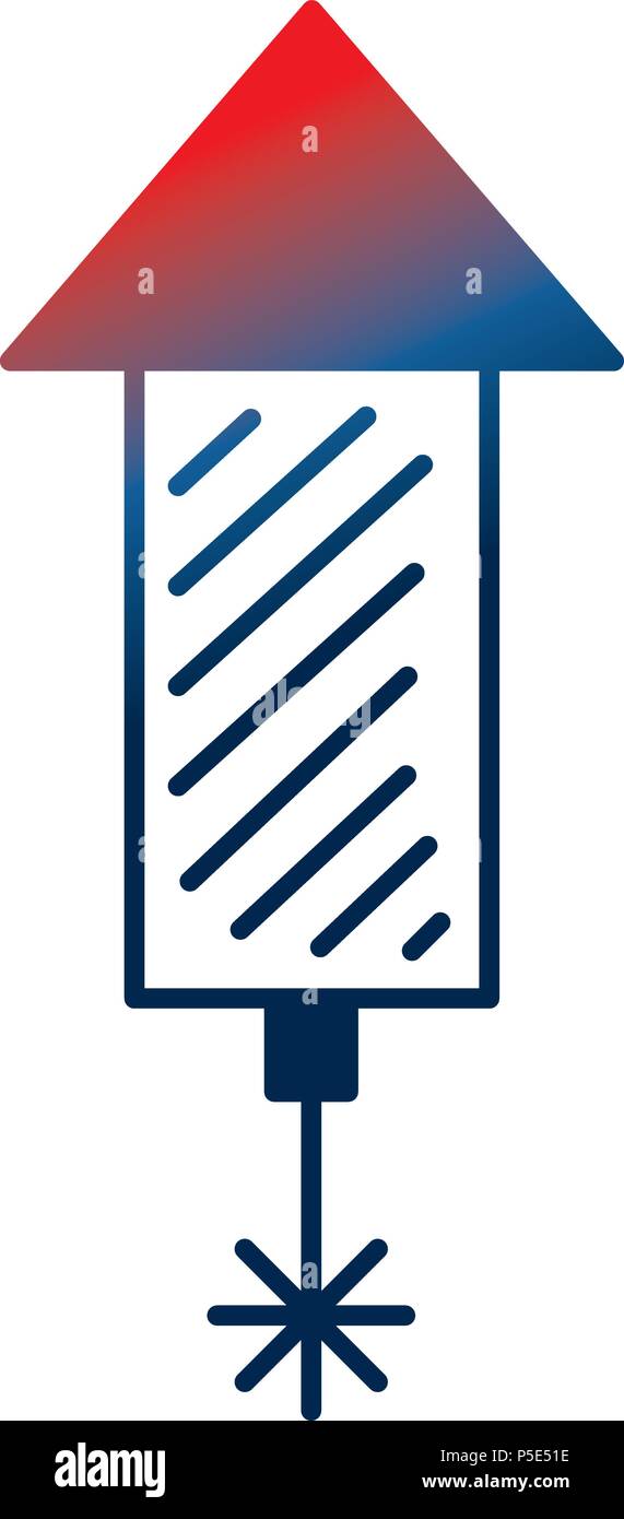 rocket fireworks celebration explosion party vector illustration ...