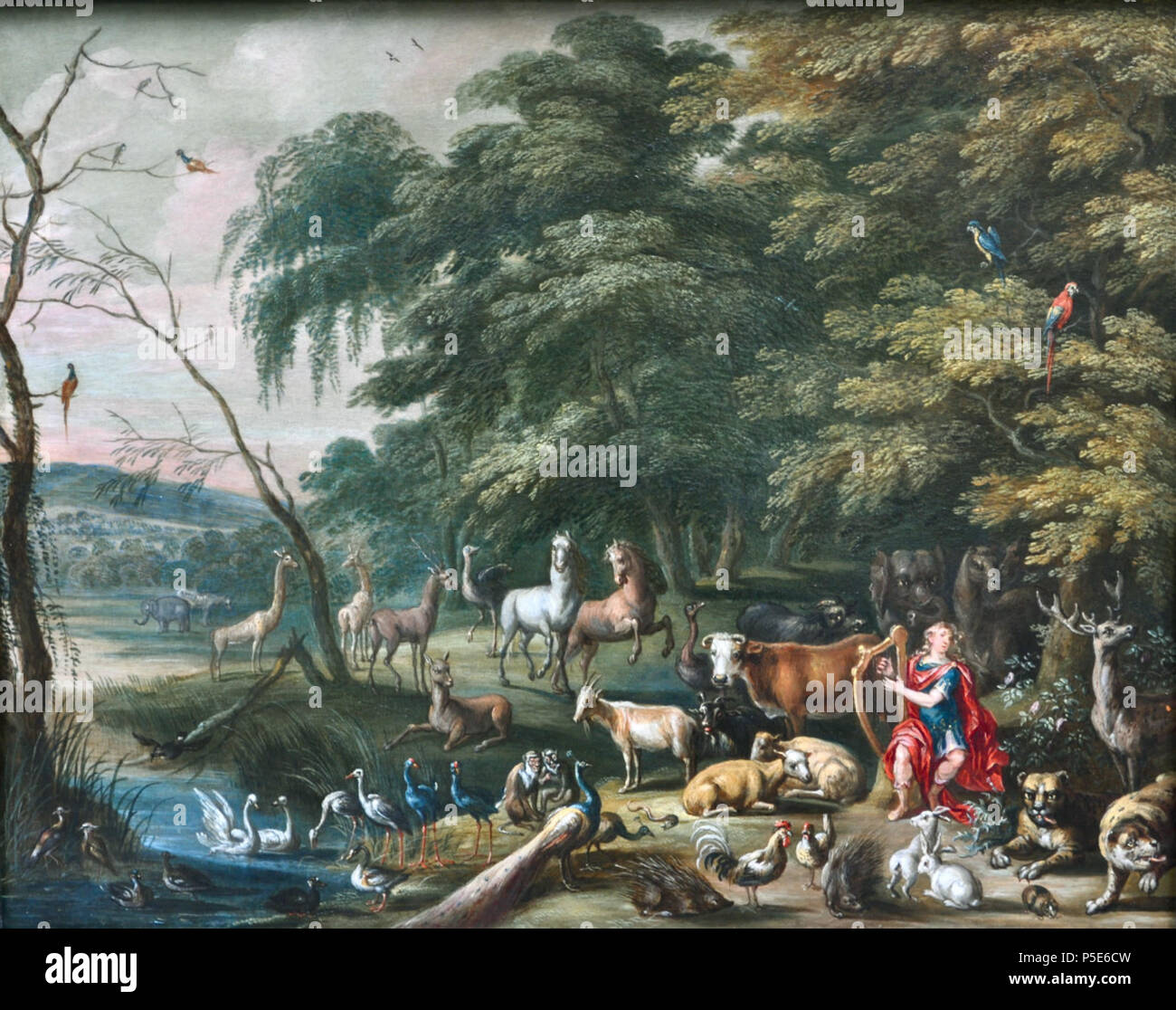 English: Orpeus charming the animals Nederlands: Orpheus betovert de ...