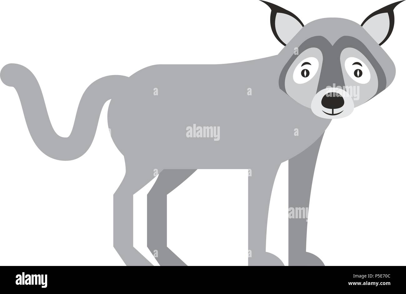wolf beast creature animal image vector illustration Stock Vector Image ...