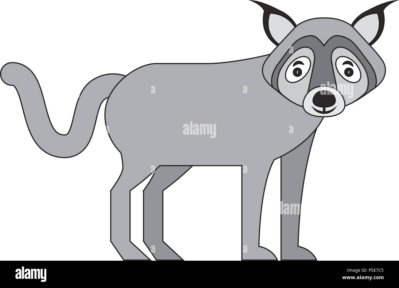 wolf beast creature animal image vector illustration Stock Vector Image ...