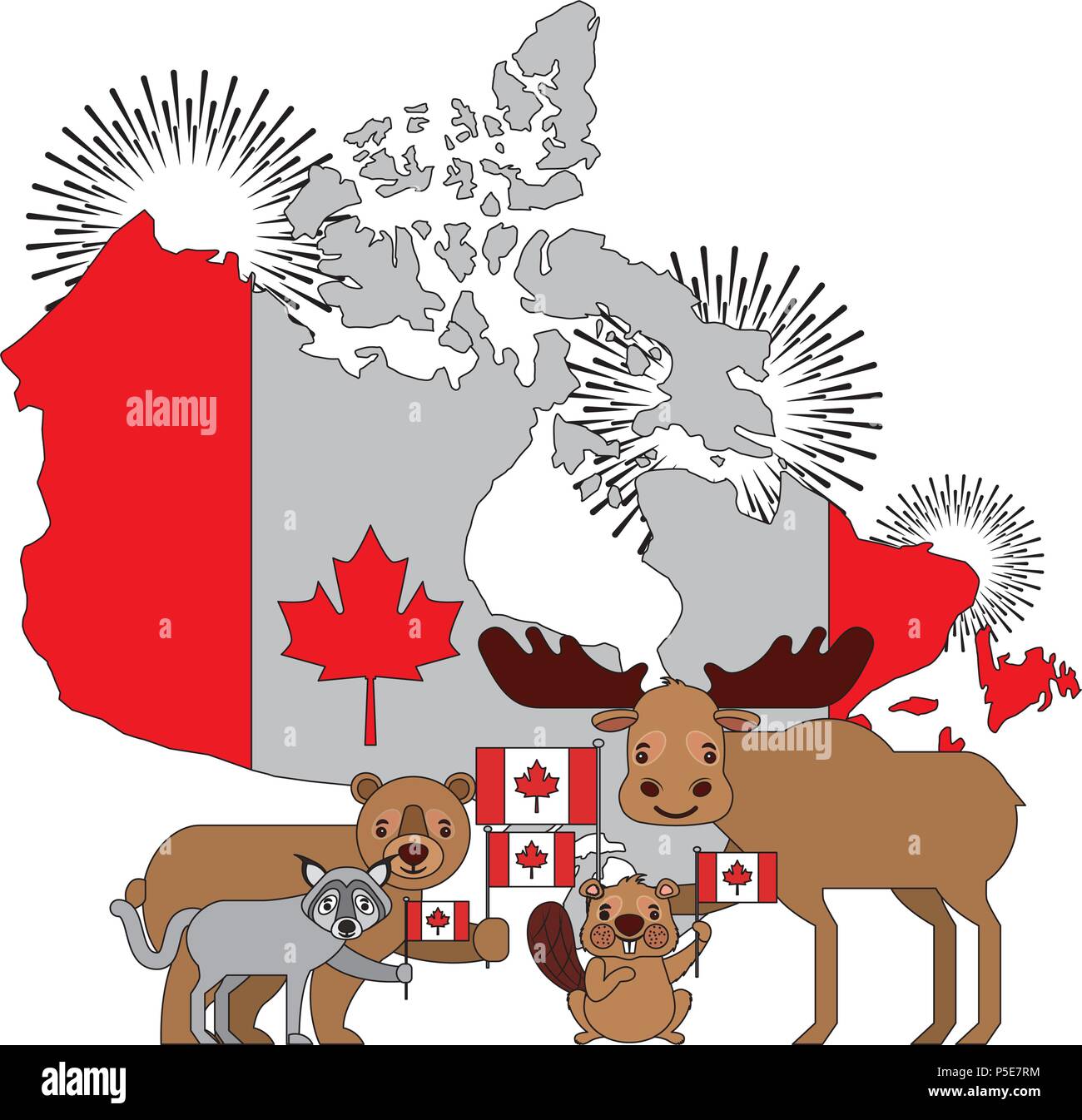 Vintage world map animals Stock Vector Images - Alamy