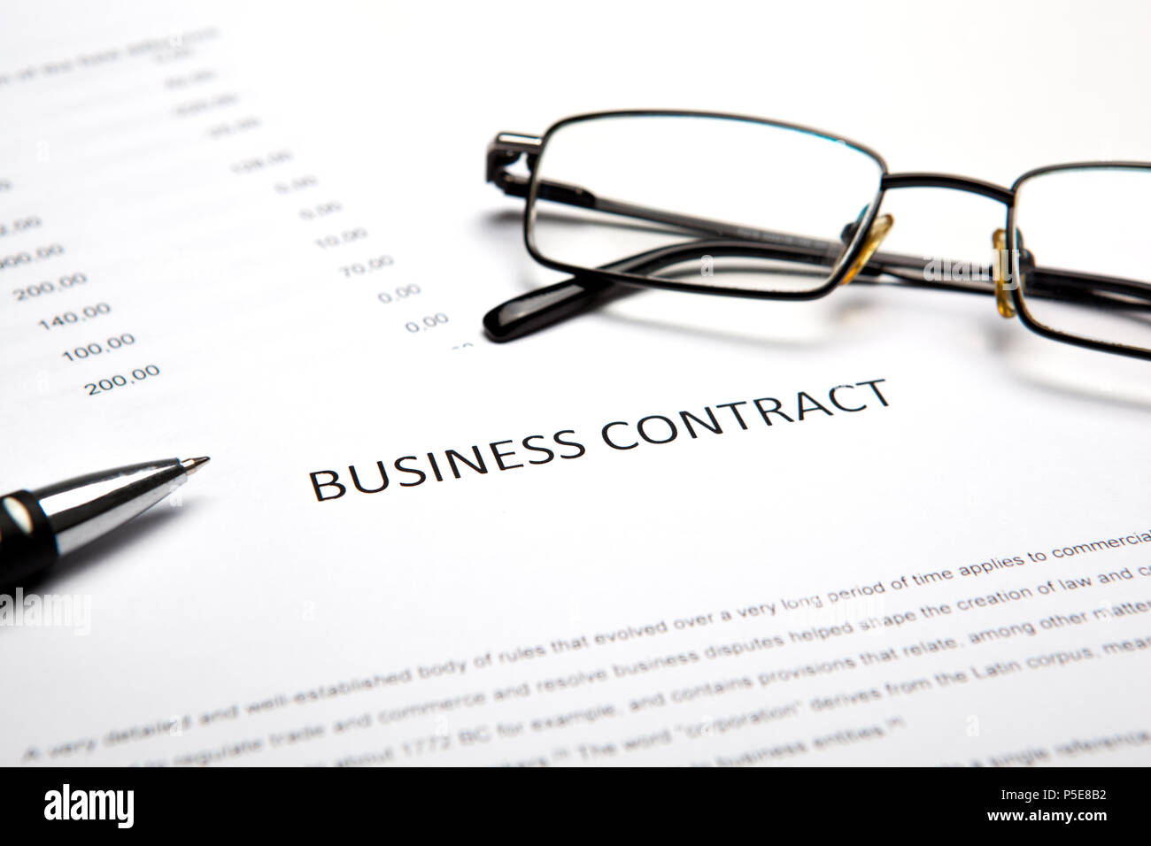 Contract plans hi-res stock photography and images - Alamy