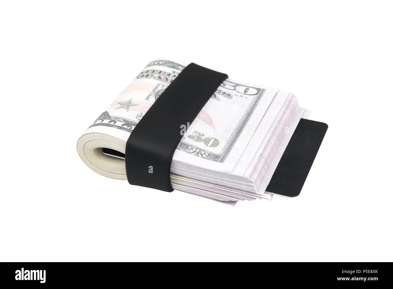 many 100 dollars notes isolated on white background Stock Photo - Alamy