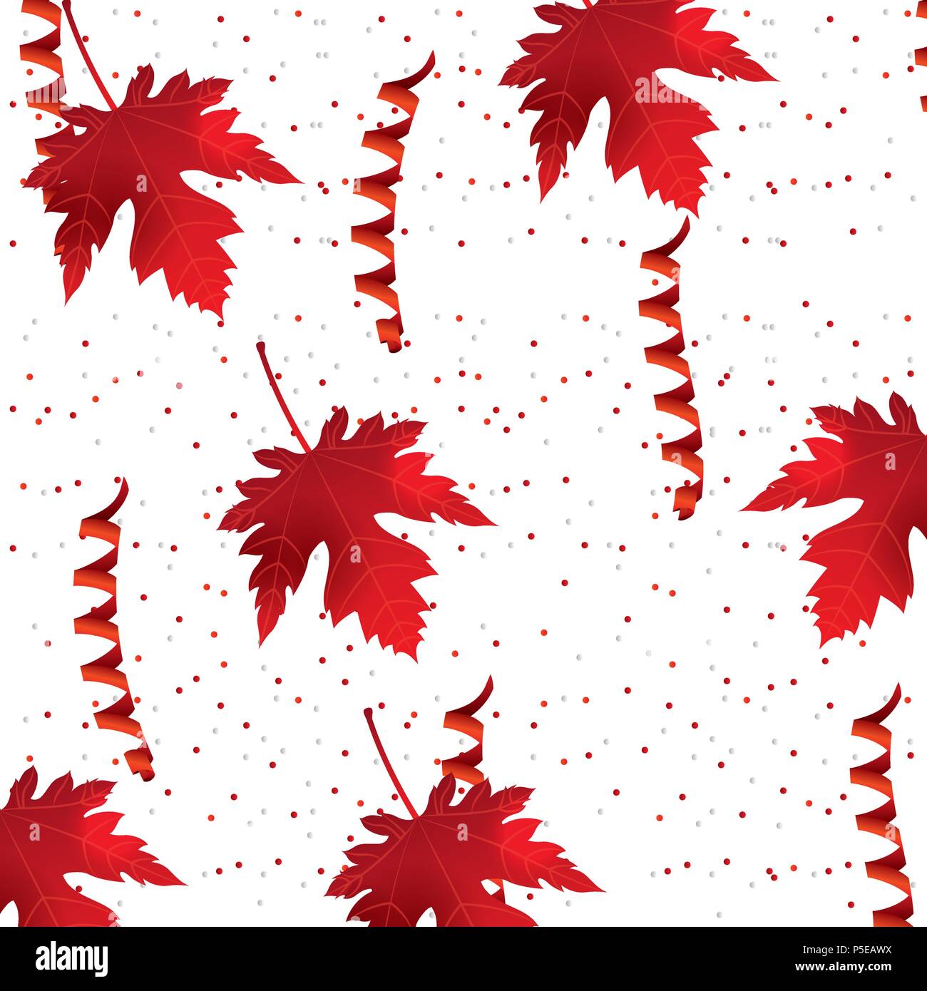 Collage Canadian Maple Leaf Confetti Visual Arts etna.com.pe