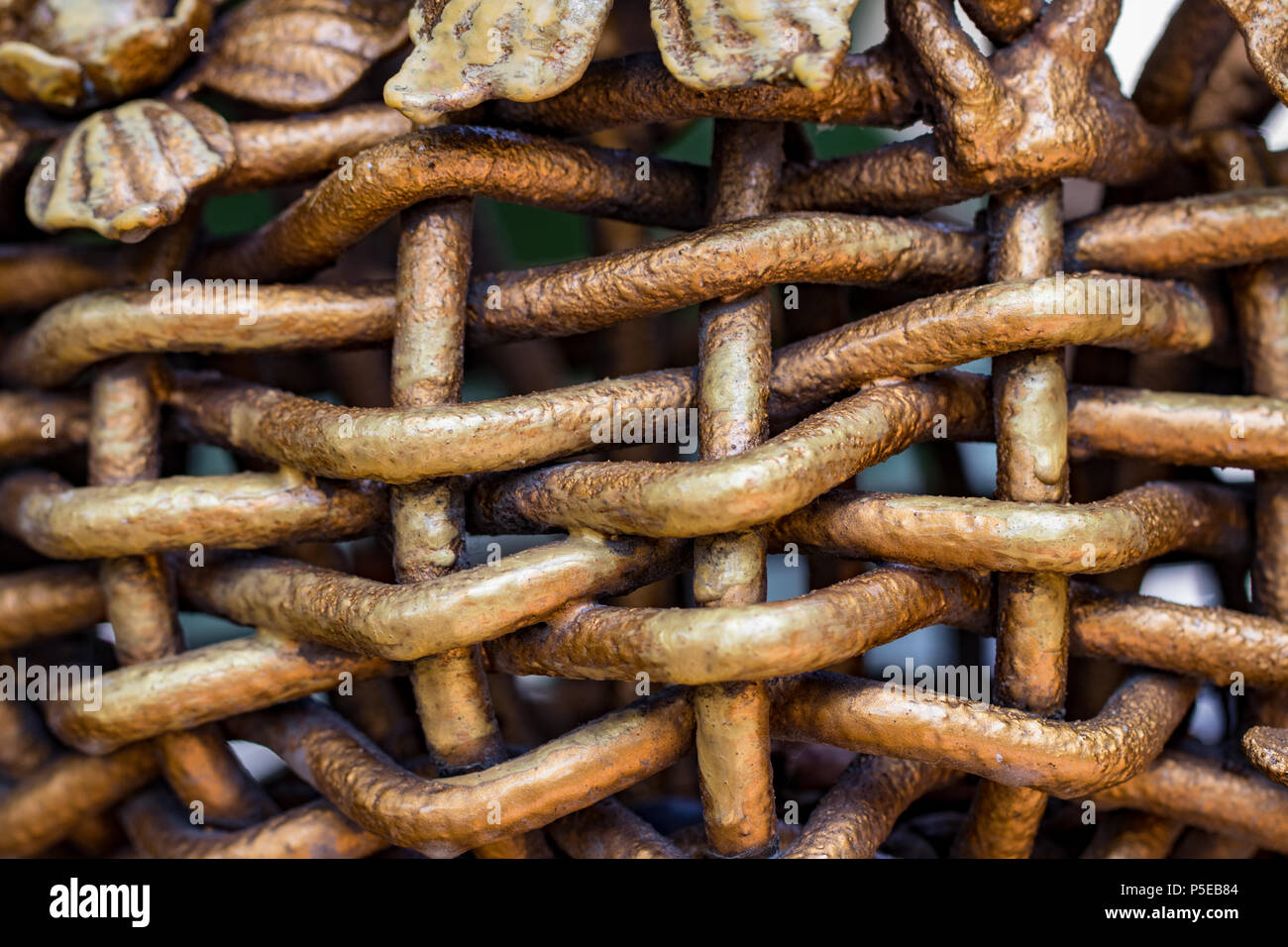 decorative forged elements for processing modern metal gates Stock ...