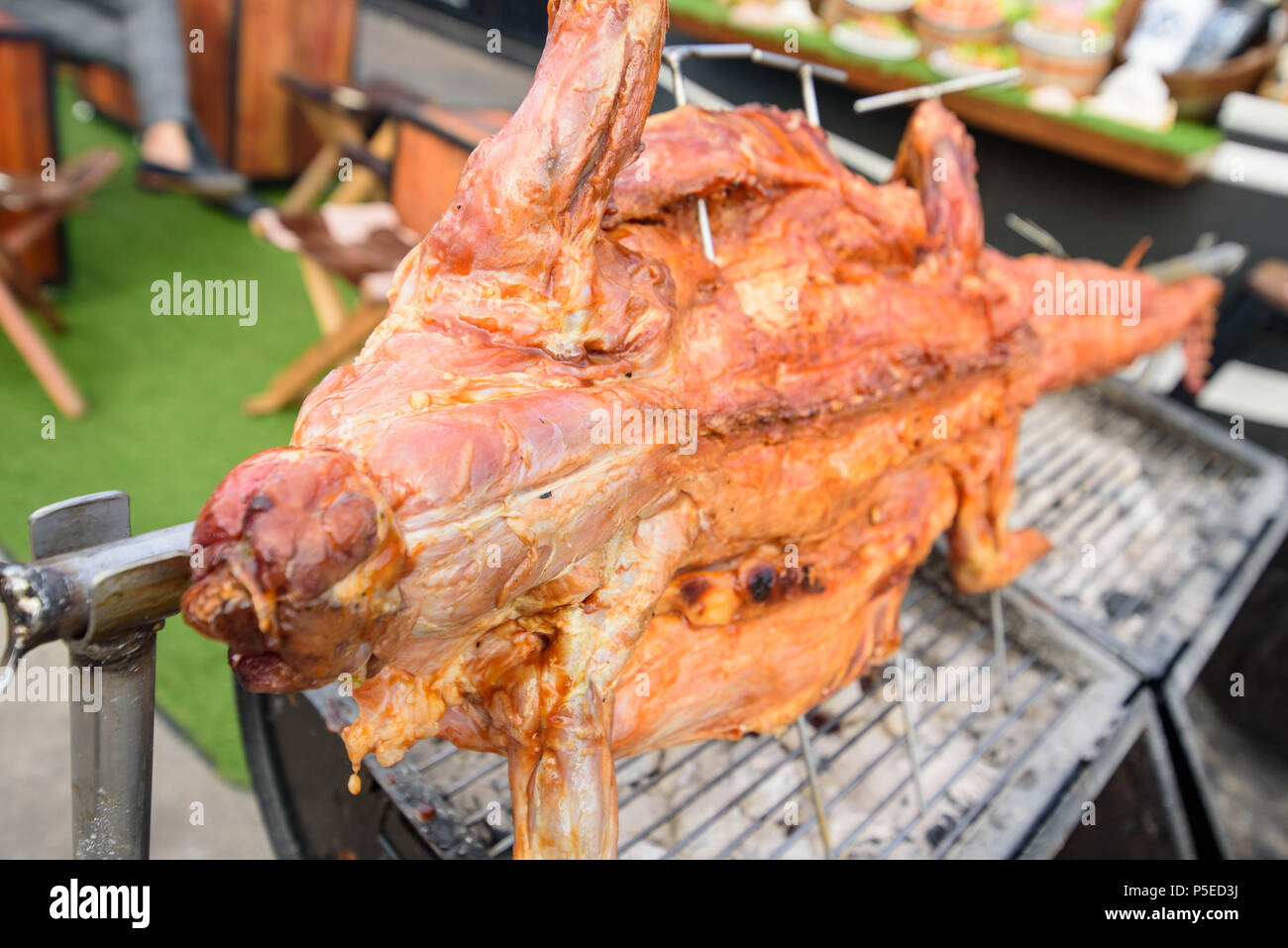 crocodile grill on the stove Stock Photo - Alamy
